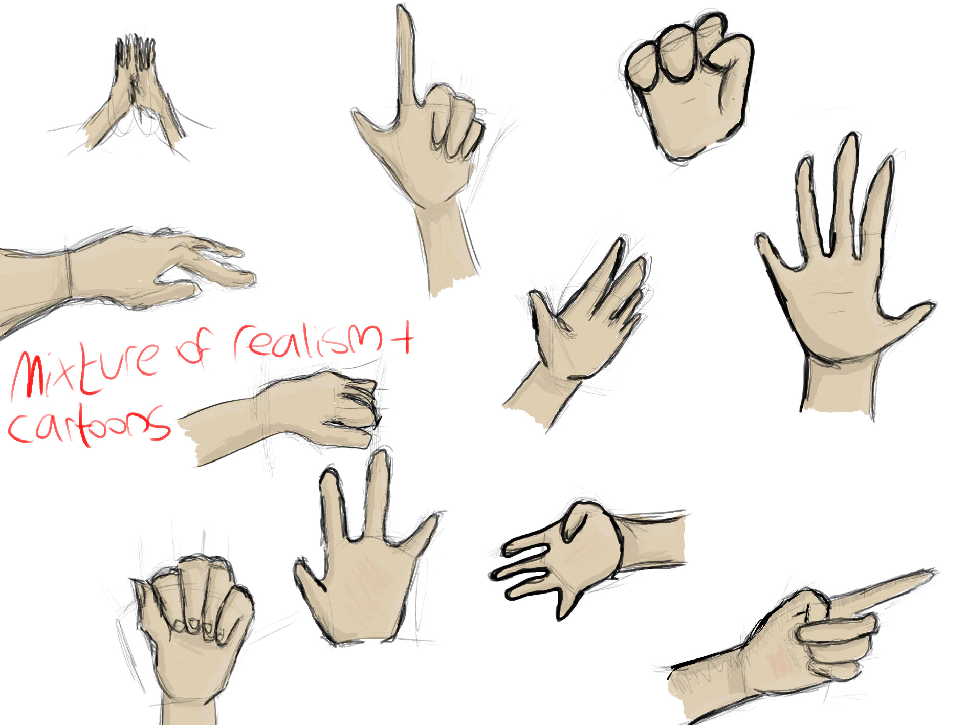 ArtStation - Hand designs/ practise