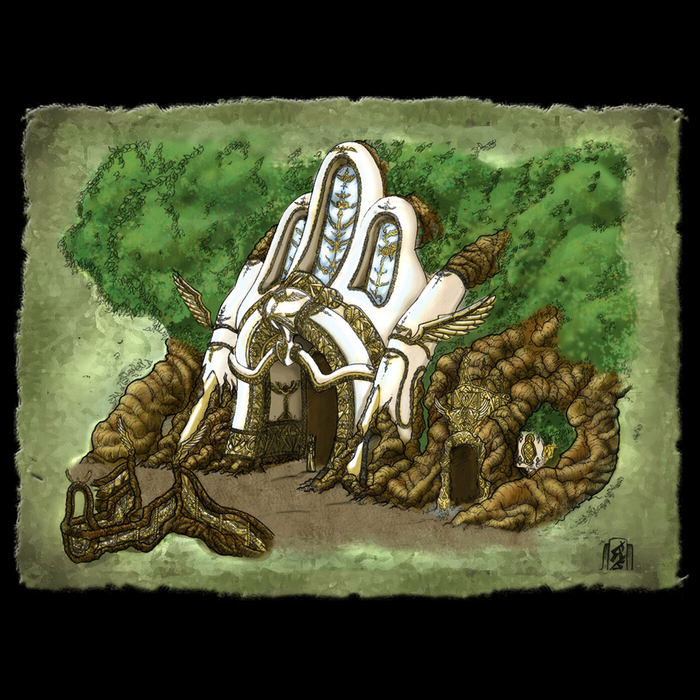 ArtStation - Elvish temple