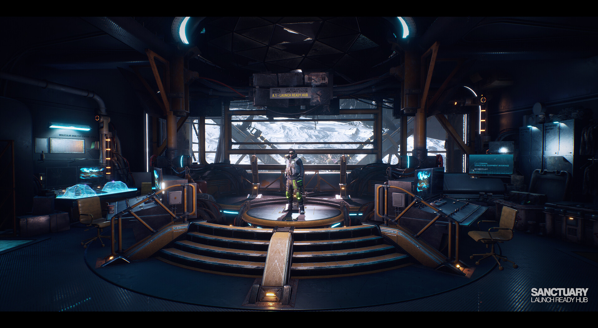 ArtStation - Scavengers - Sanctuary Station - Player Lobby