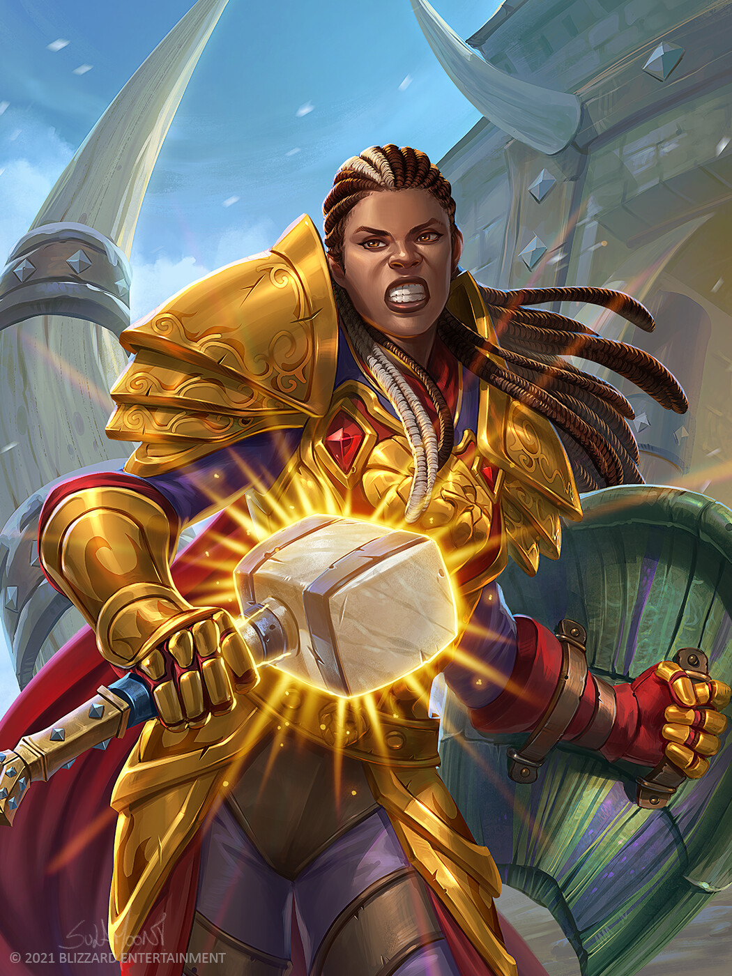 Lightforged Cariel by Ursula Dorada : r/EbonyImagination