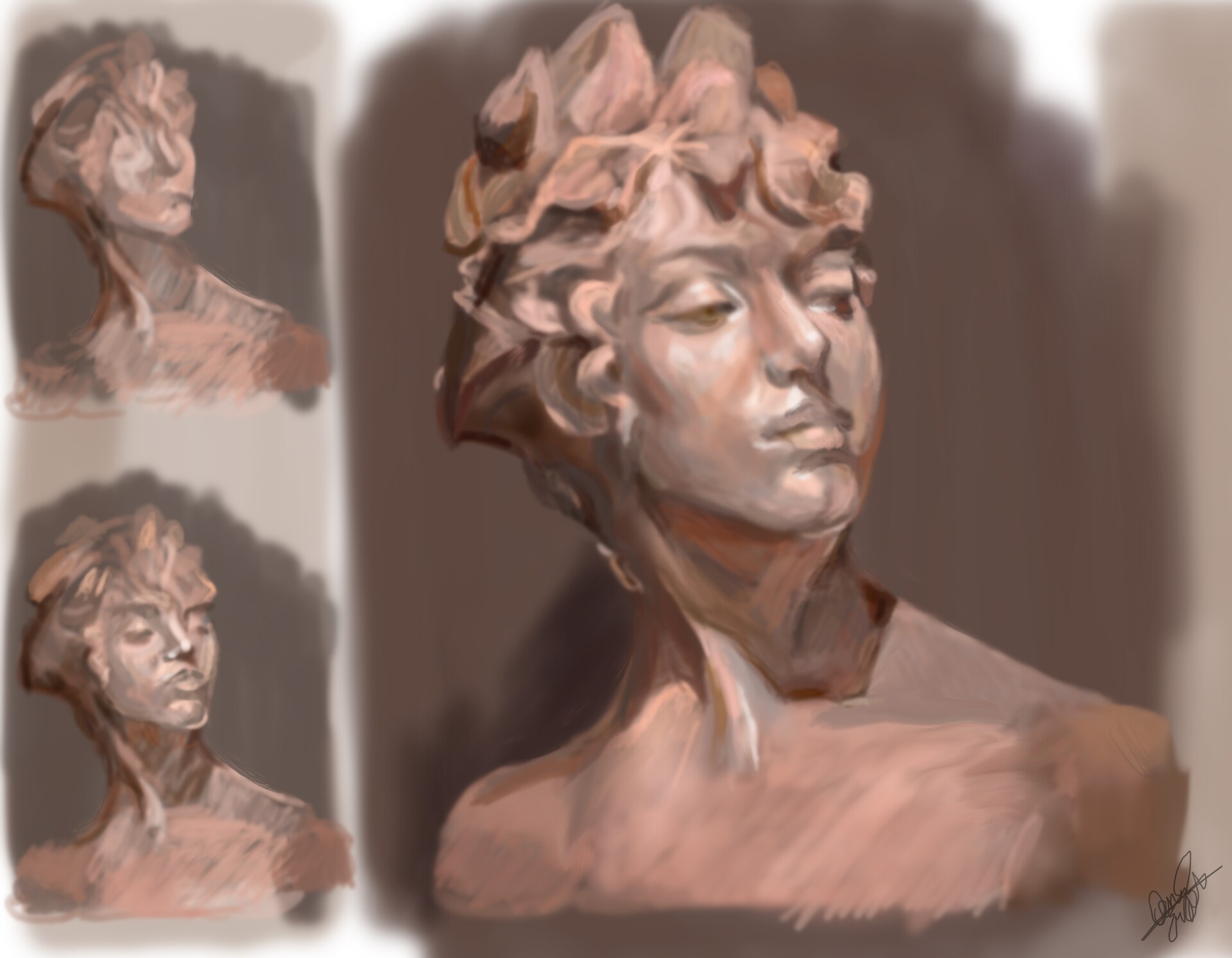 ArtStation - Bust study stilllife