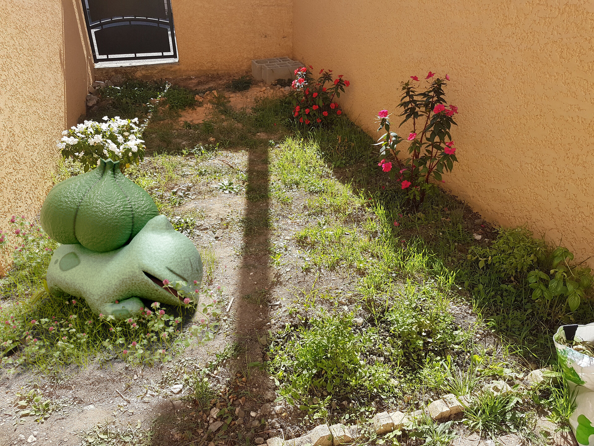 ArtStation - Bulbasaur sleeping in my backyard