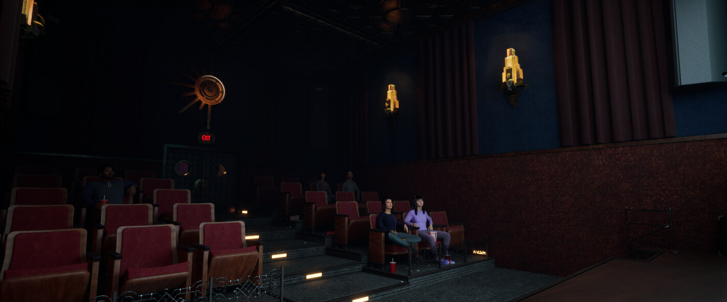 ArtStation - Unreal Engine 5 - Environment - Movie Theater