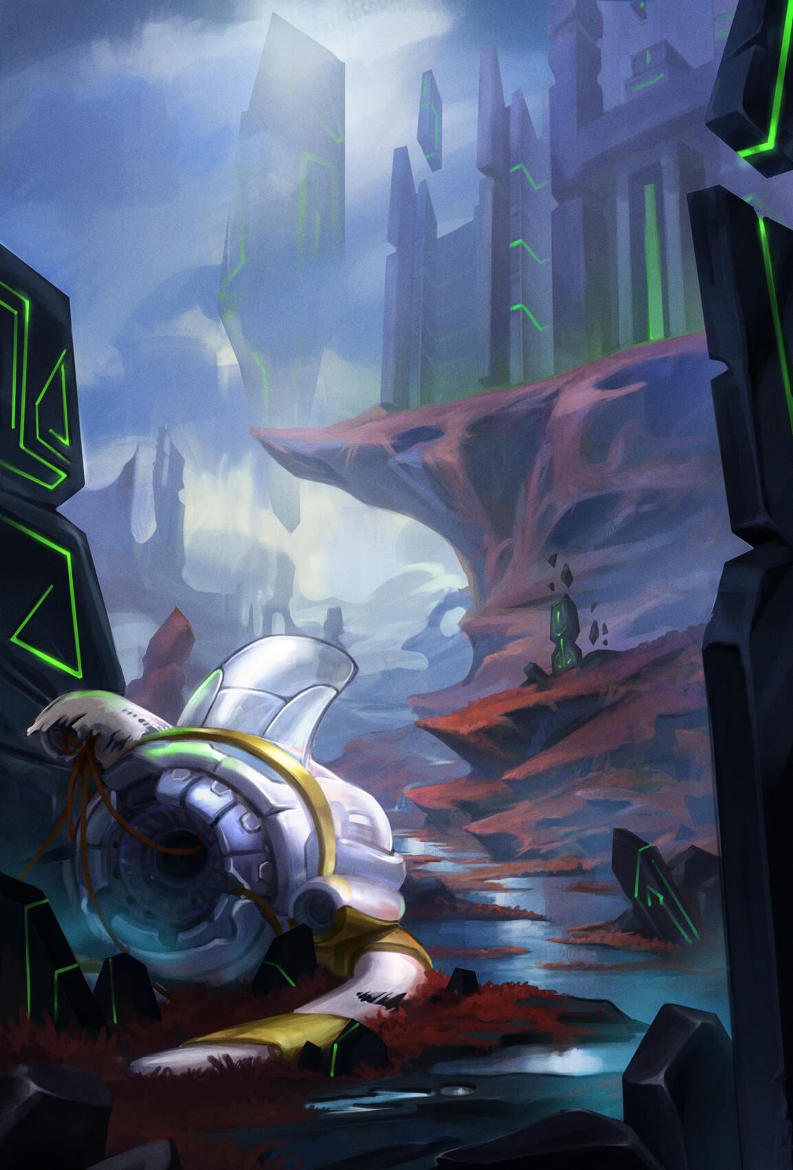 ArtStation - alien city