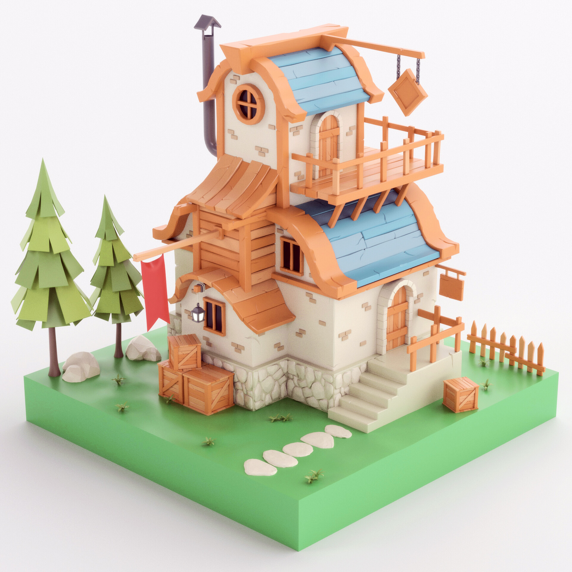 ArtStation - Stylized House