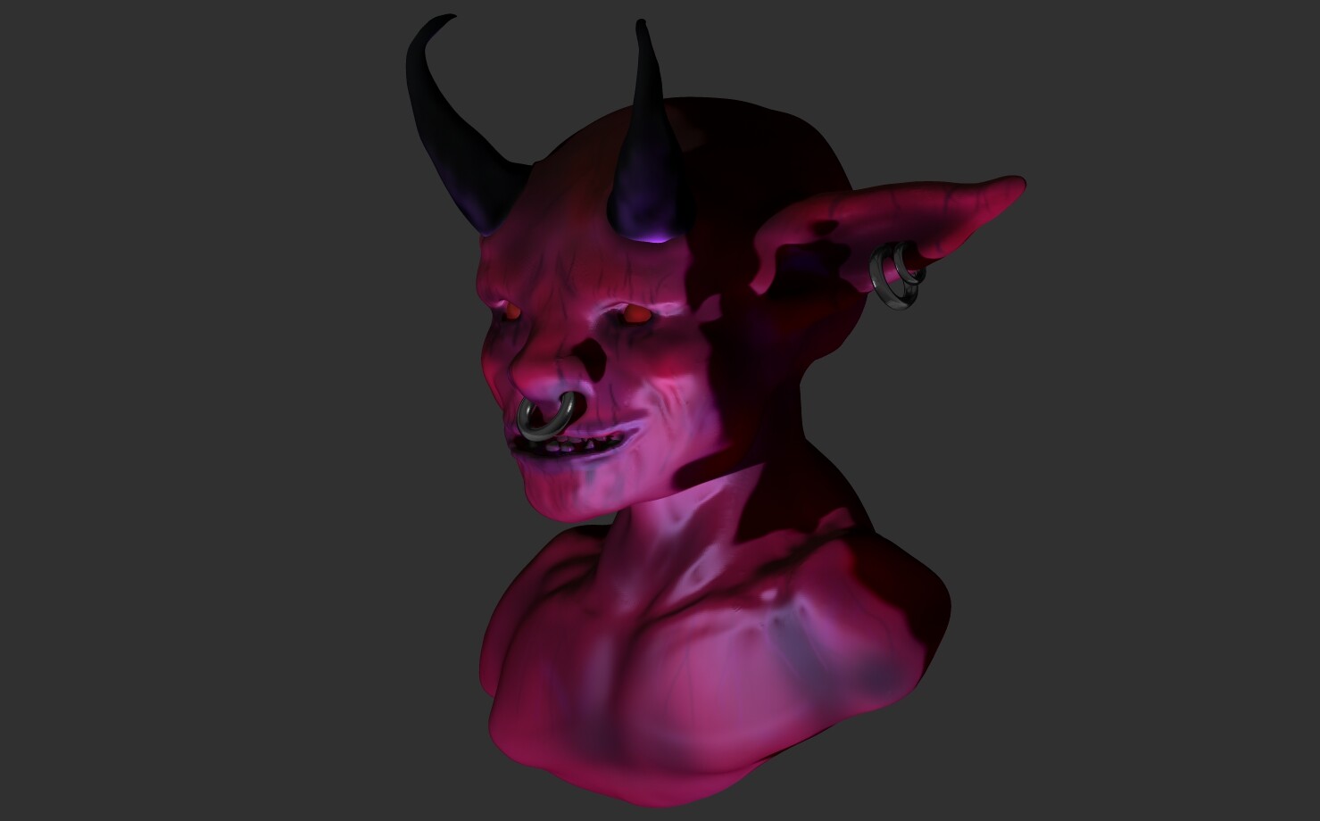 ArtStation - Demon bust