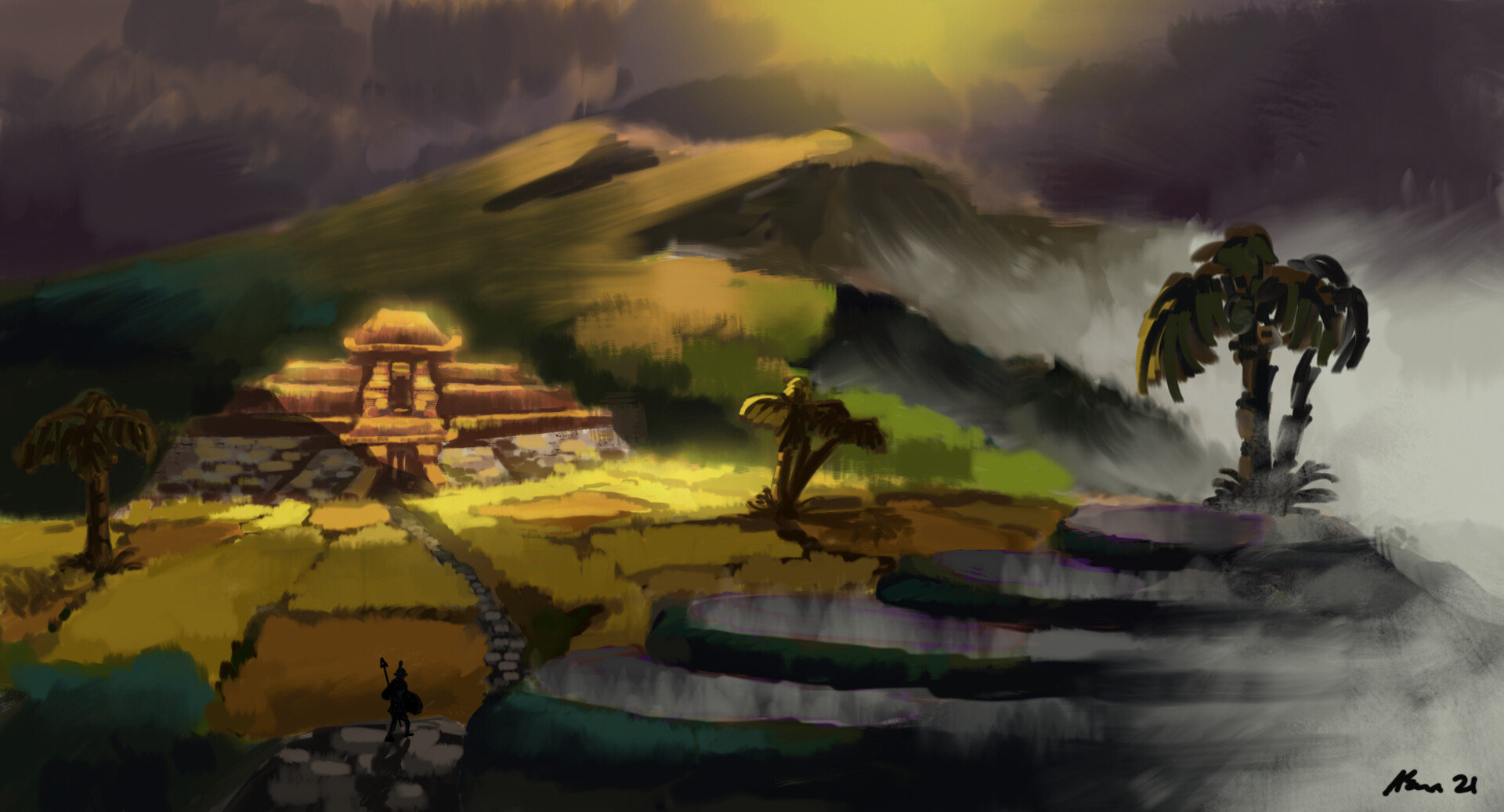 ArtStation - Majapahit Castle Concept Art