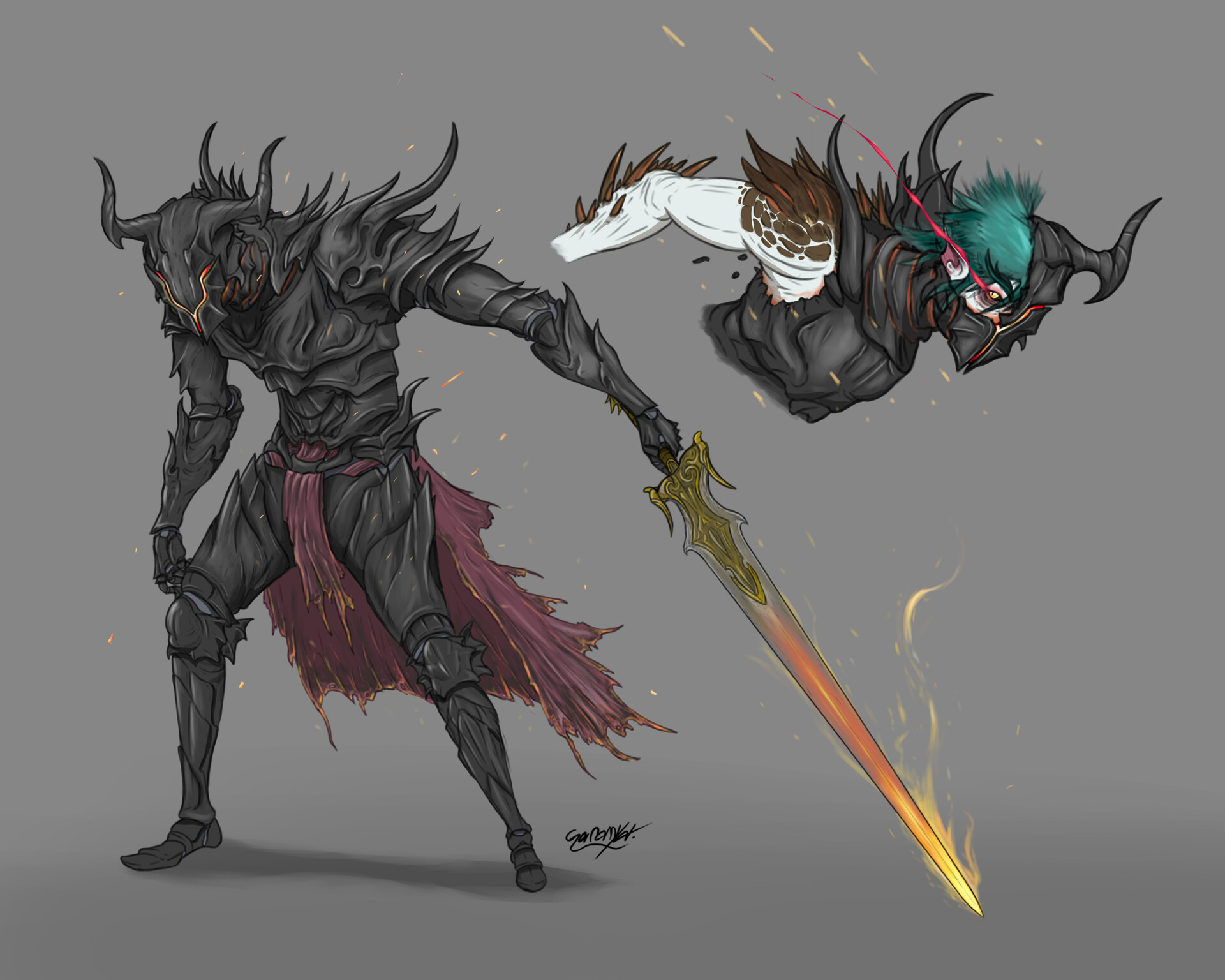 ArtStation - Half breed Knight: Karukarn