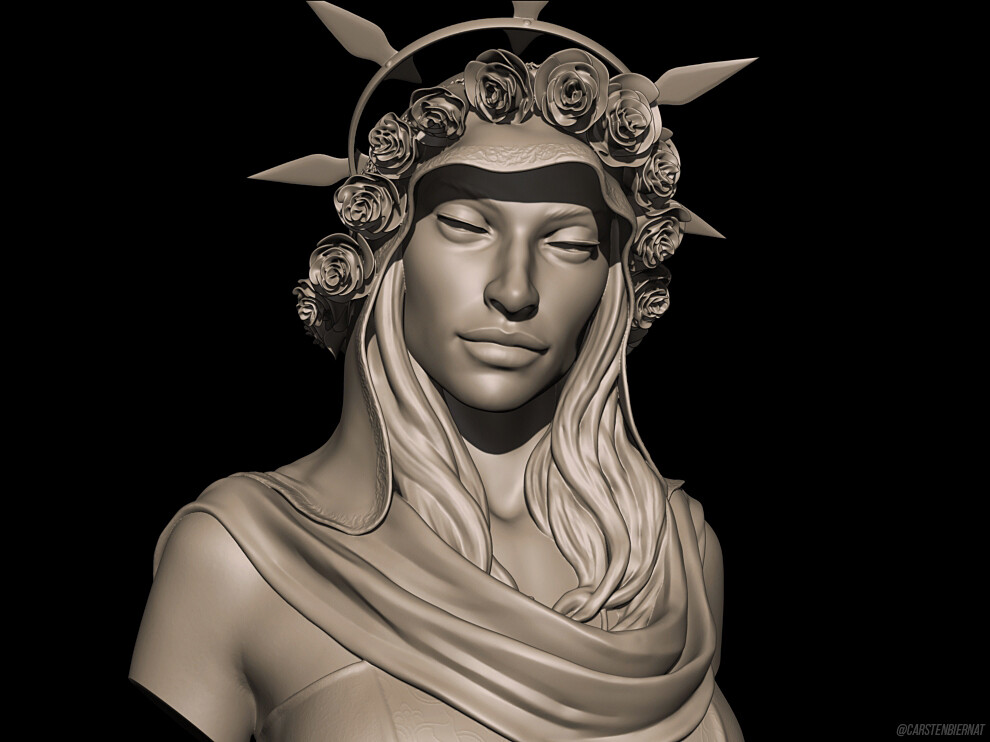 Carsten Biernat - The White Rose-Flowers of Dawn Collection