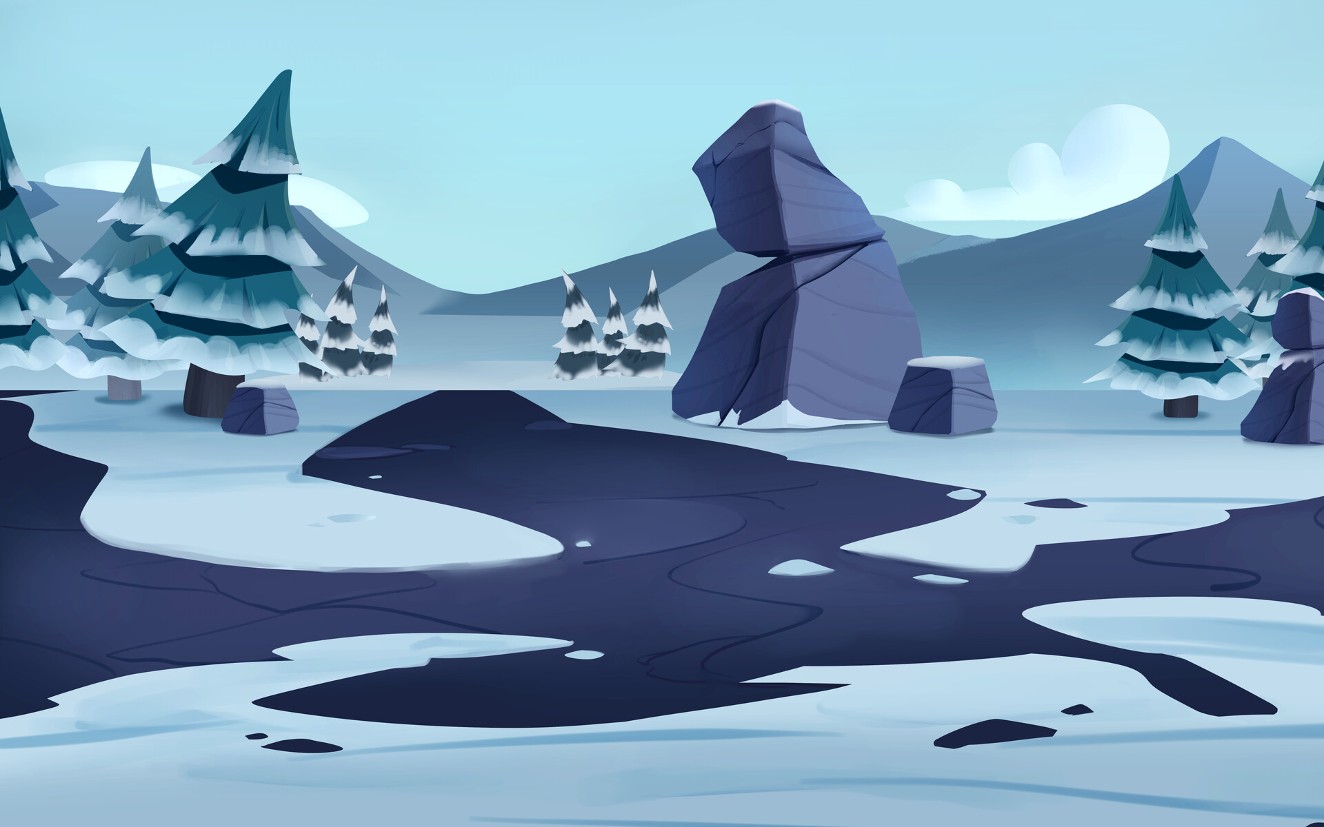 ArtStation - Winter map