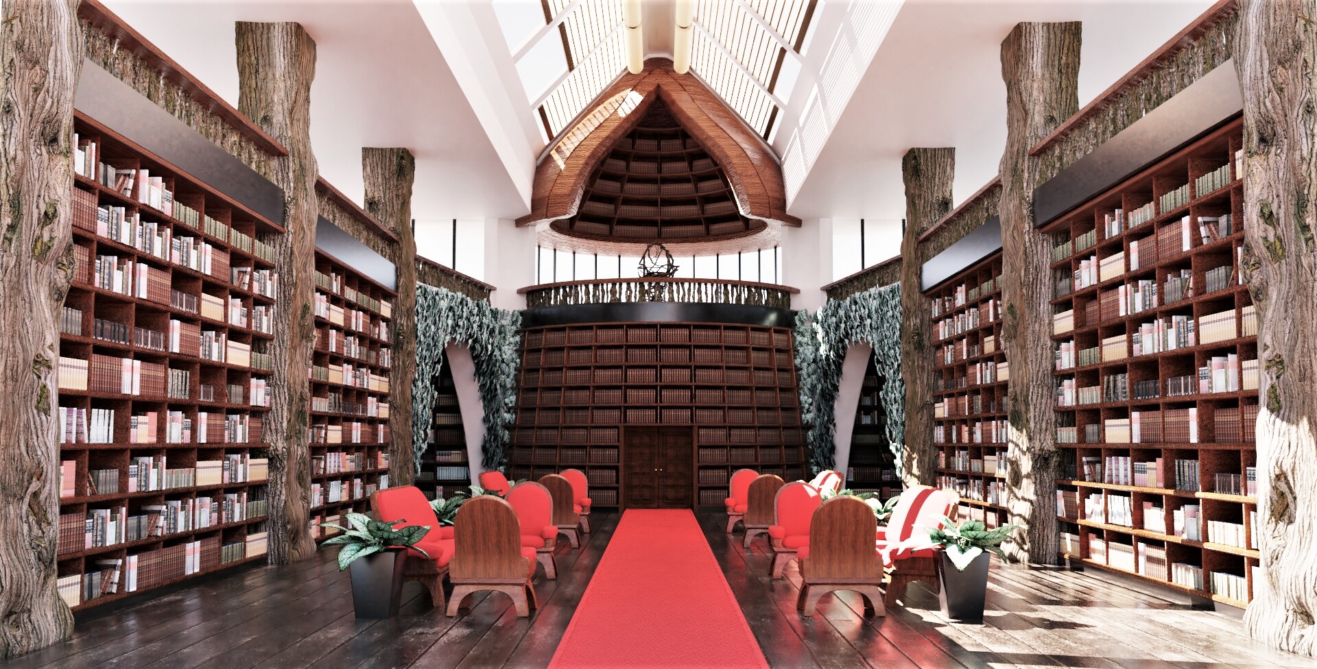 ArtStation - Library Design (Blender)