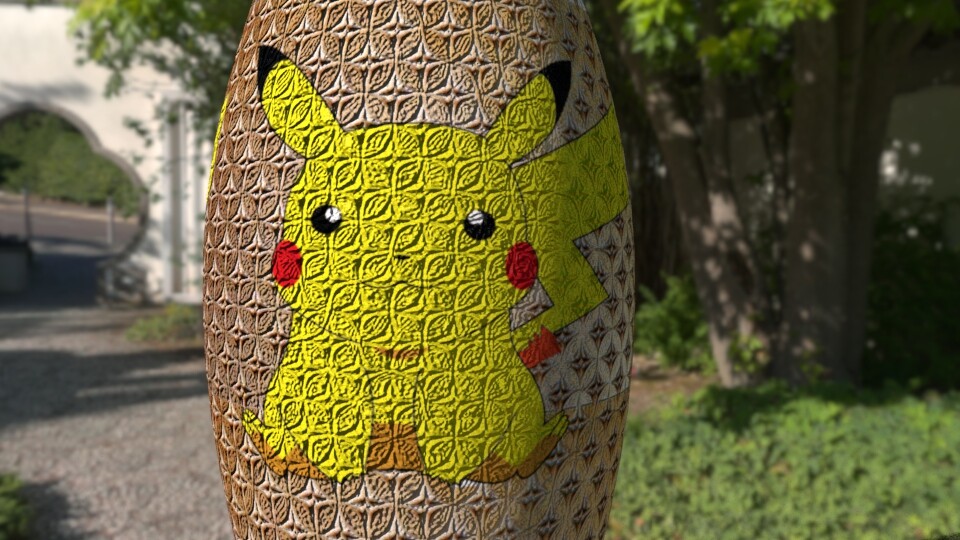 ArtStation - Pikachu flower pot - textured