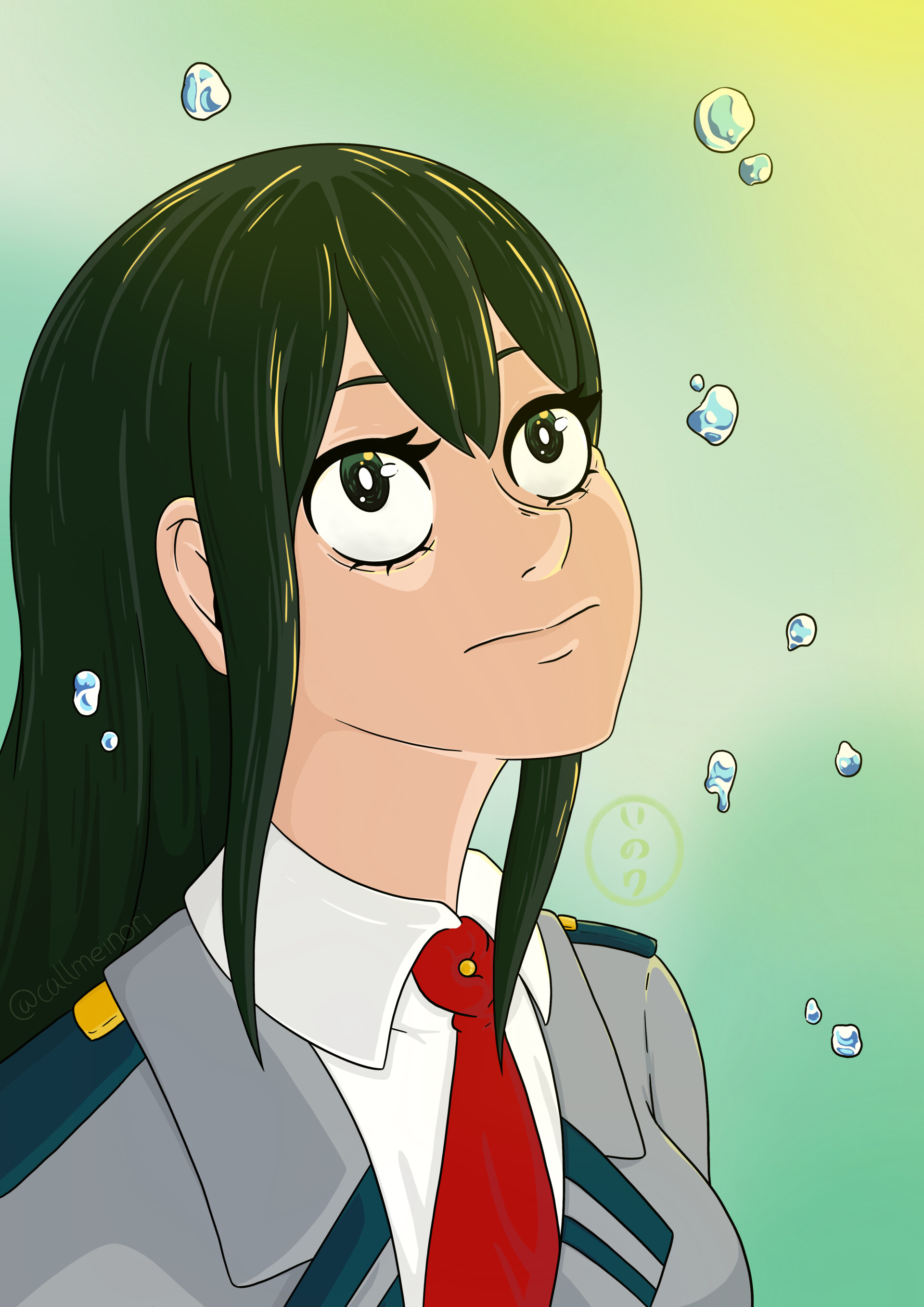 ArtStation - Tsuyu_My hero academia
