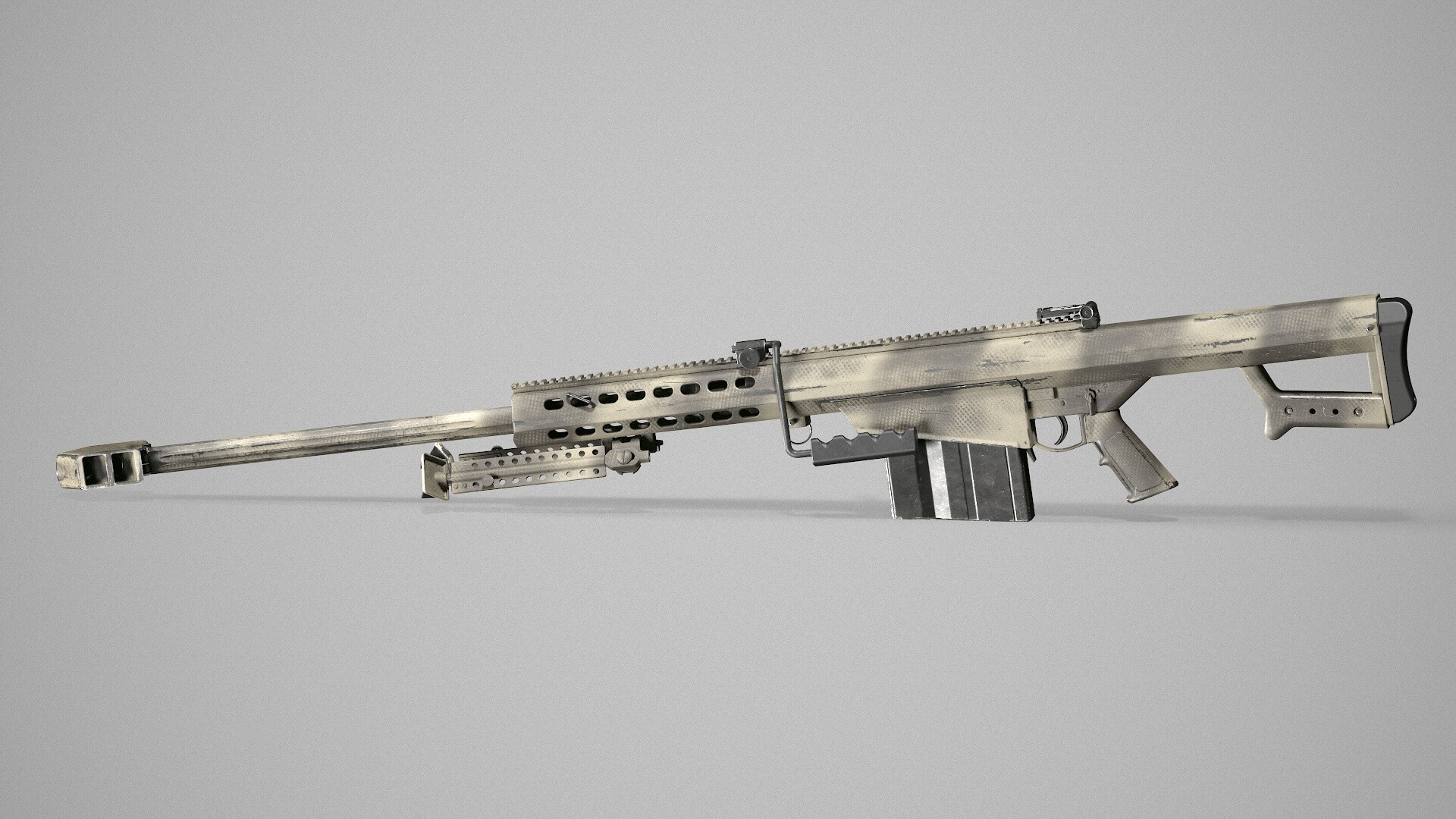 AK Productions - Barrett M82, spray paint and gray