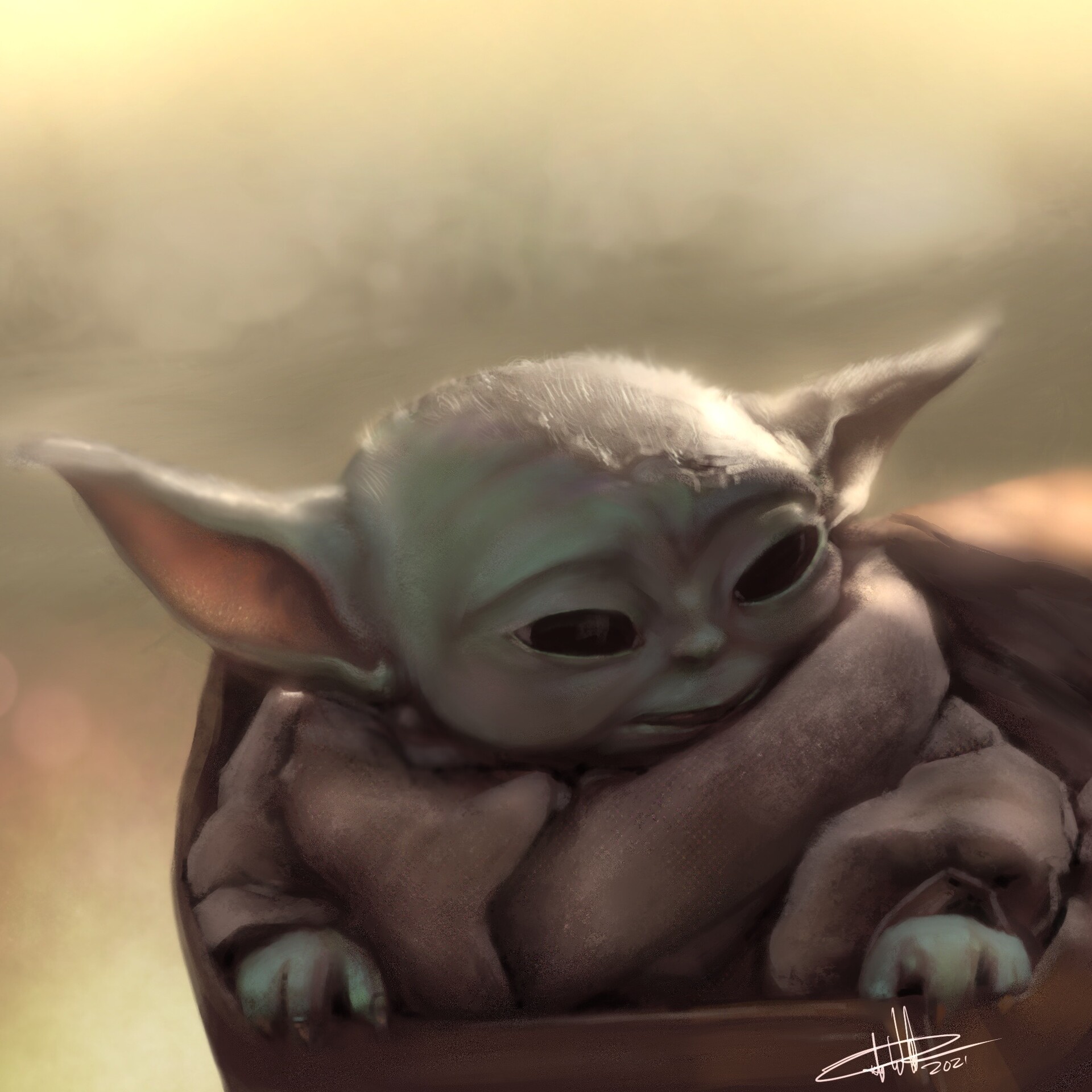 ArtStation - Grogu portrait May 4 2021
