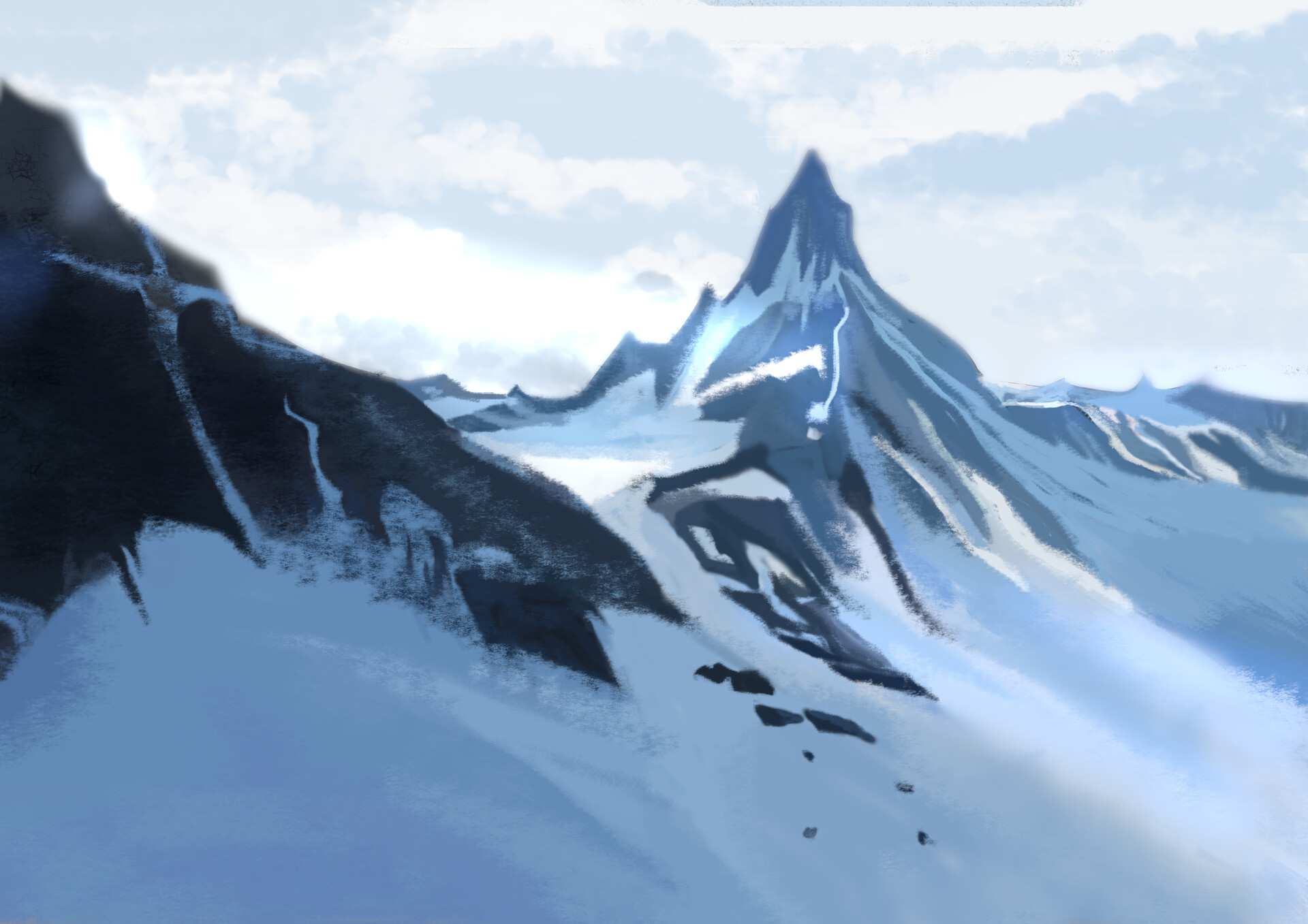 ArtStation - Icy Mountains