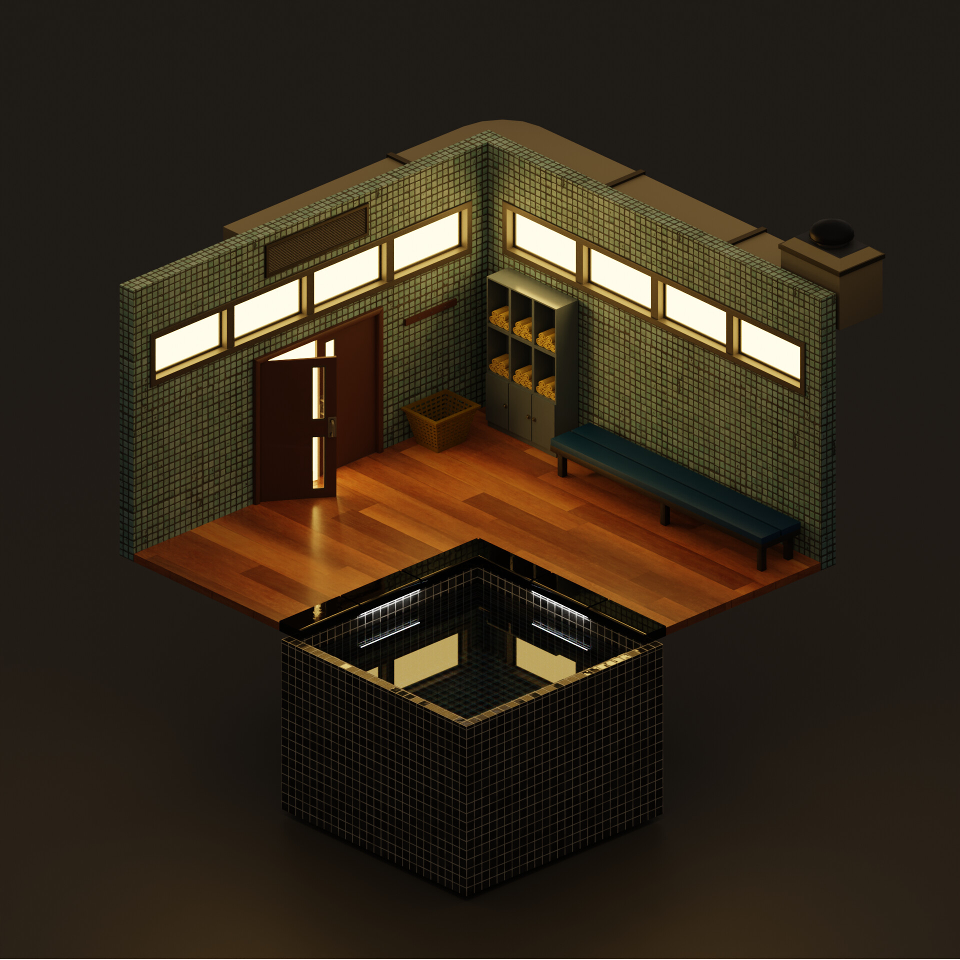 ArtStation - Indoor Pool