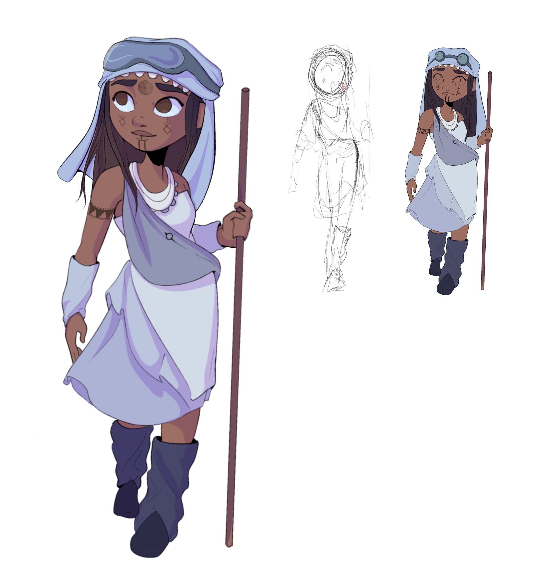 ArtStation - The eternal storm-character designs based on a given story