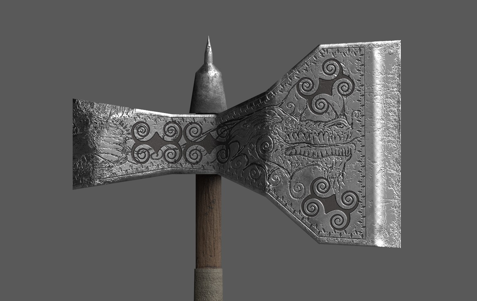 ArtStation - Double Axe ig? idk what to call it