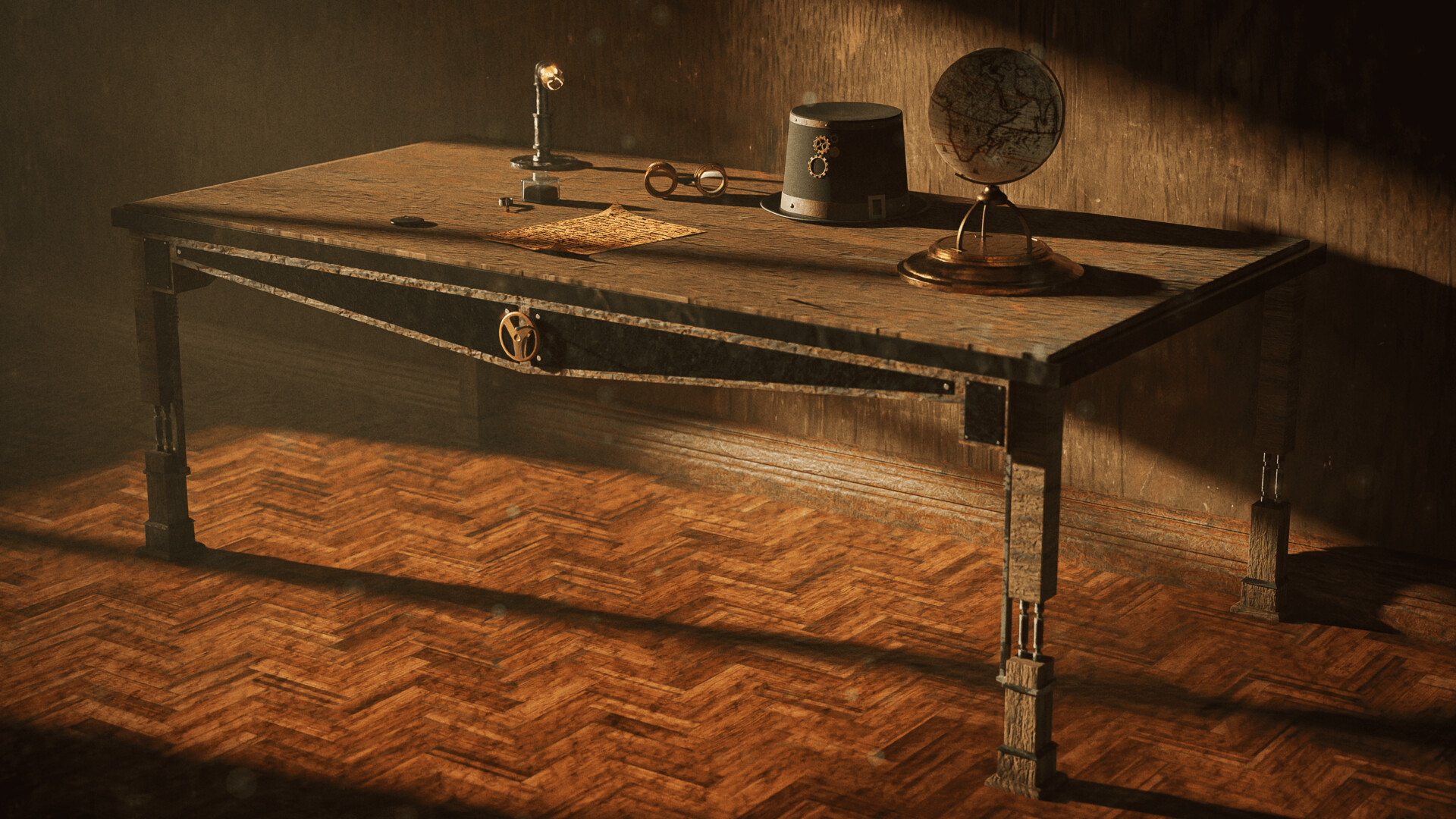 ArtStation - Victorian / steampunk desk