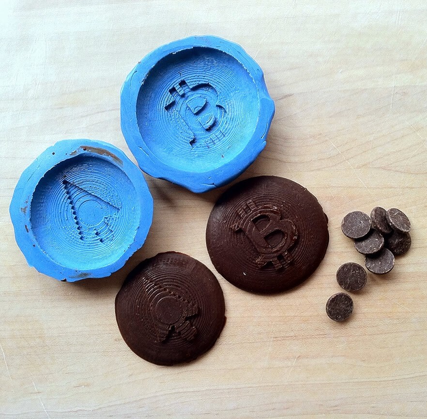 Claudia Herbst-Tait - 3D Print: "Bitcoin Consolation Chocolates"