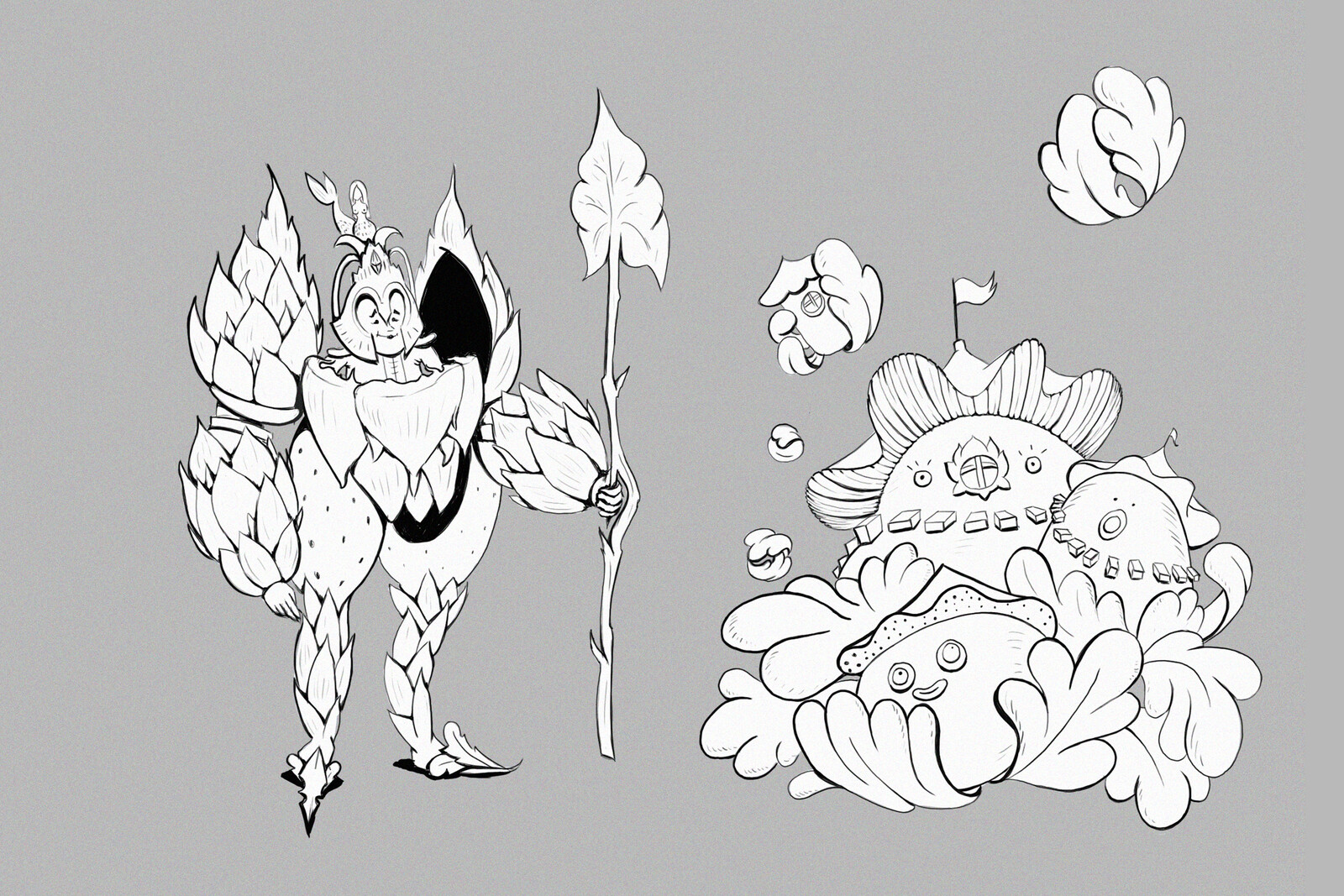 Olga Ovchinnikova - Concept art the elf and surrounding