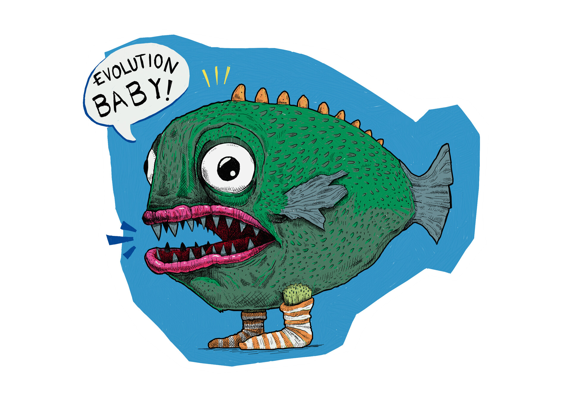 ArtStation - Evolution Fish