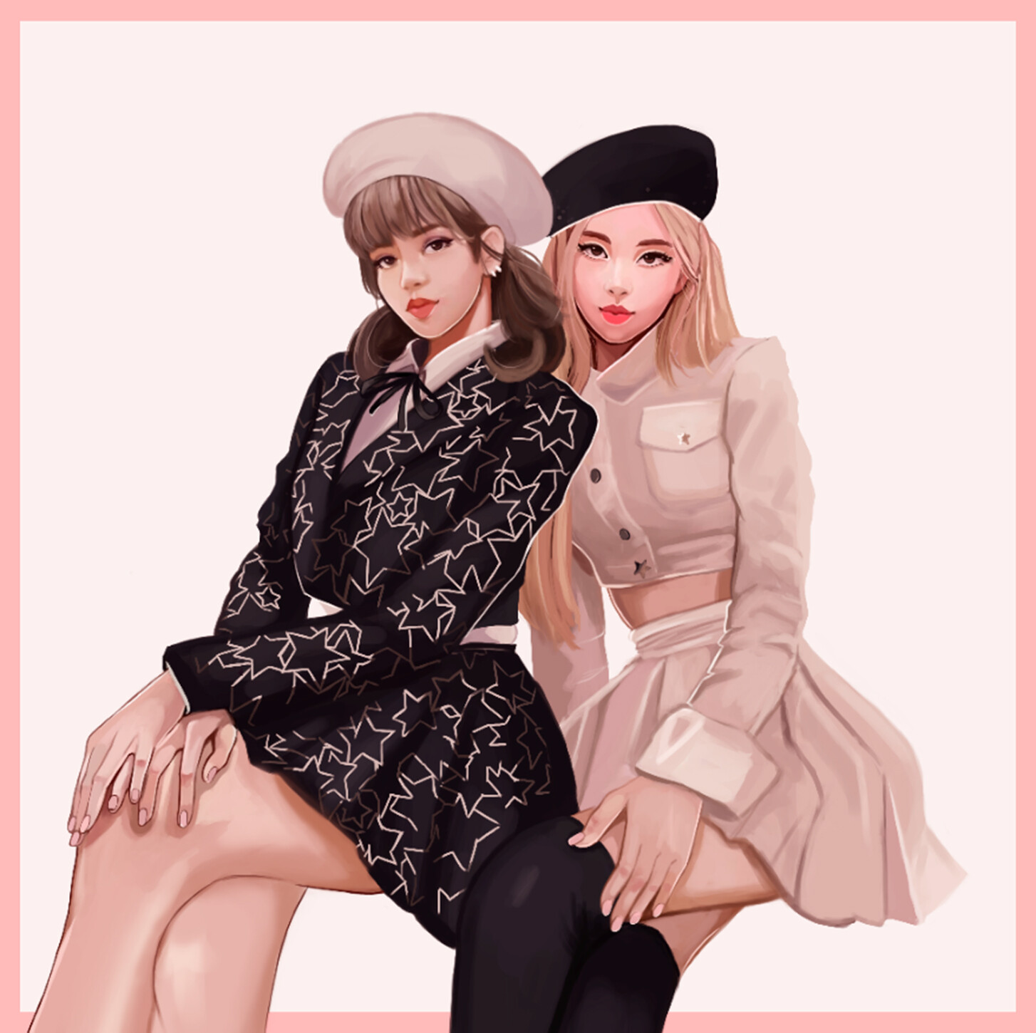 ArtStation - LOVE rosé x lisa