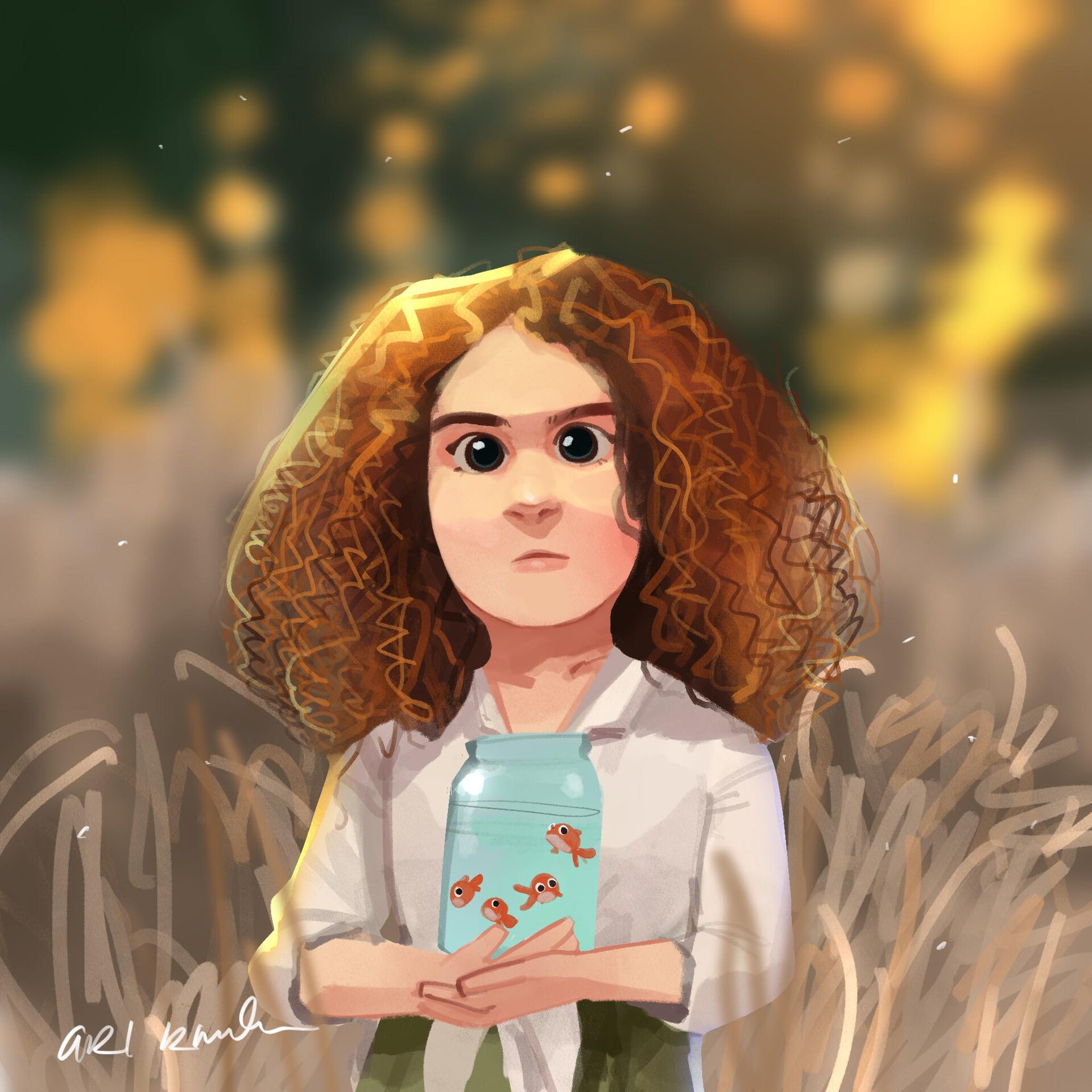 ArtStation - Girl Character Children Book Illustration