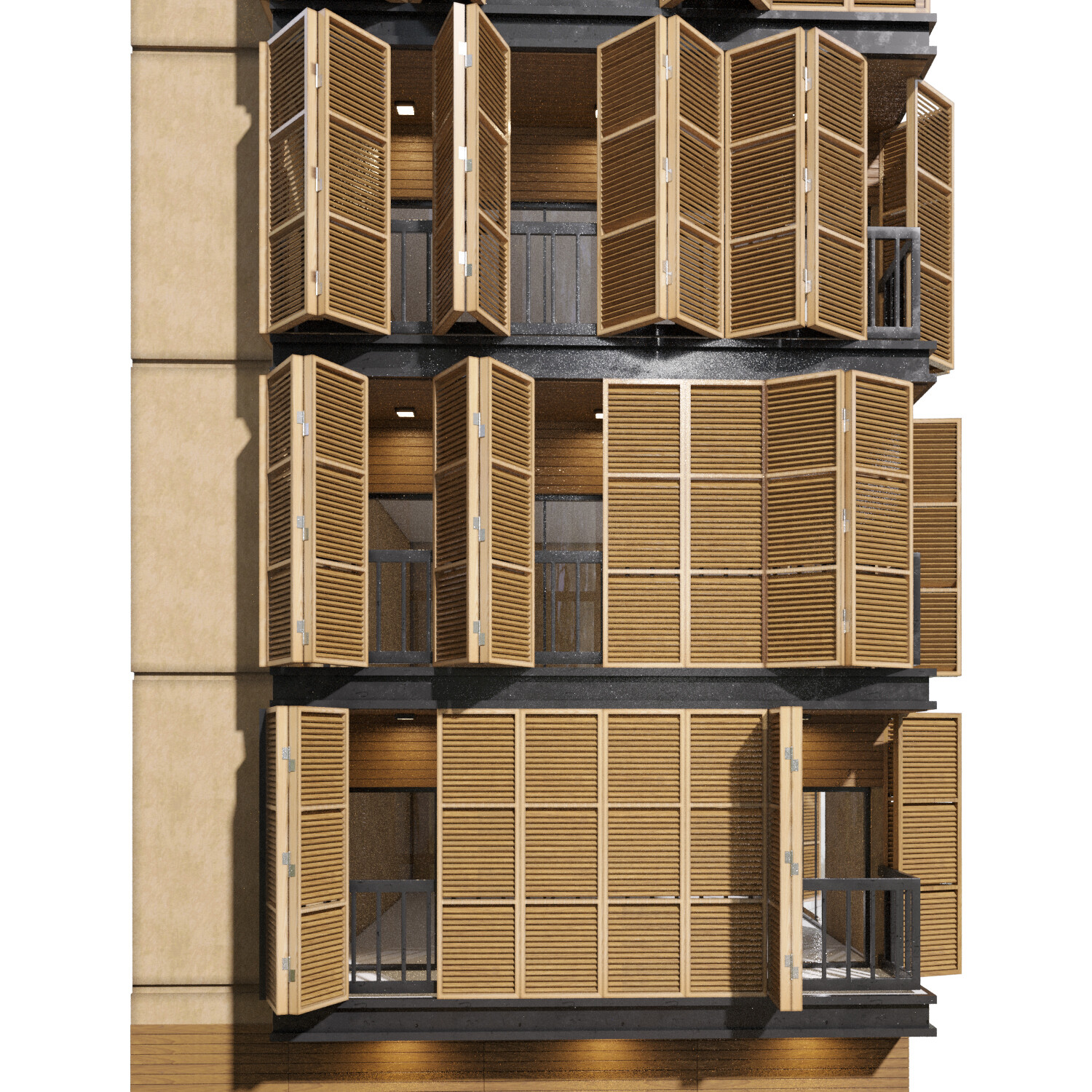 neda a.moazami - Wooden Facade Building