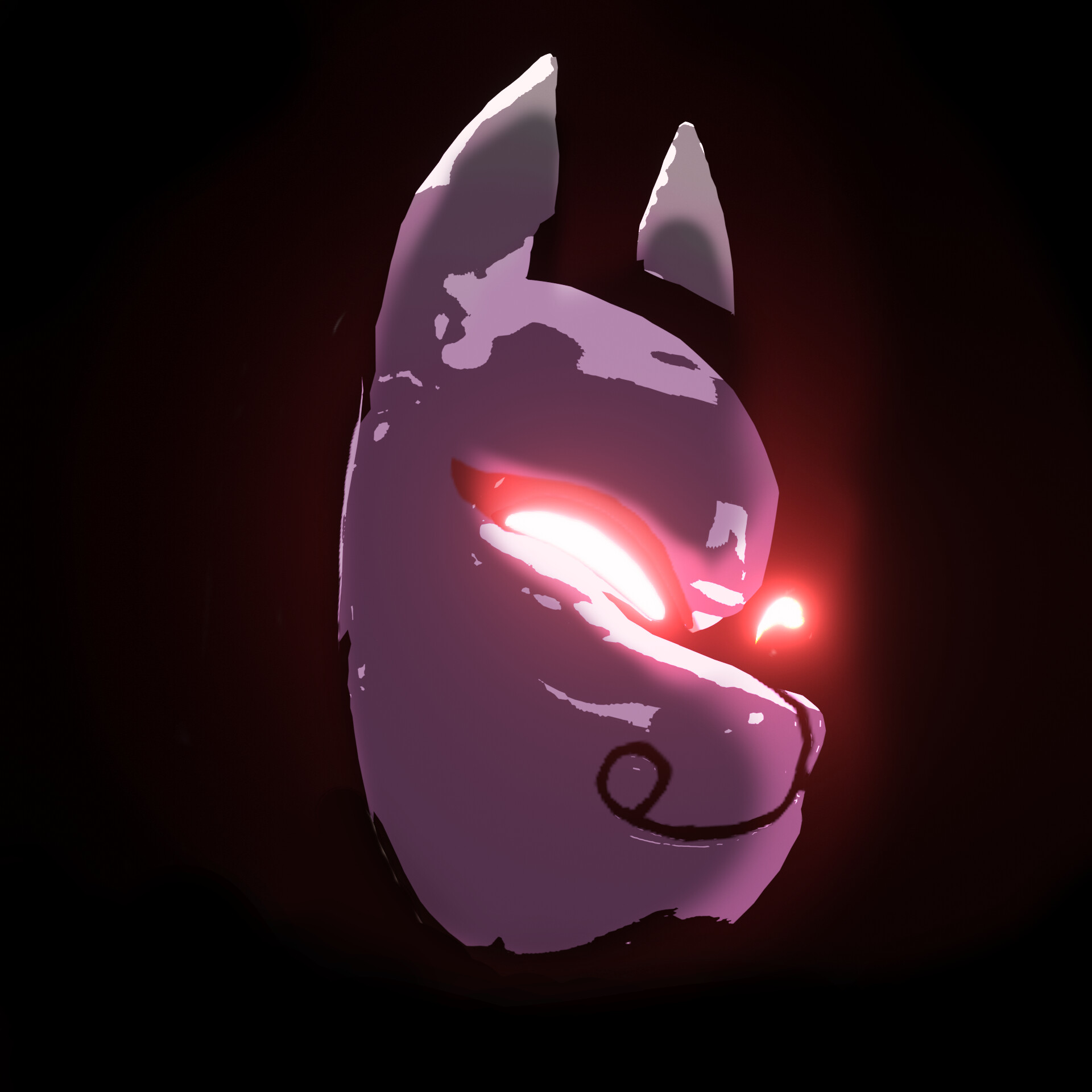 ArtStation - Fox mask girl - Kazuri