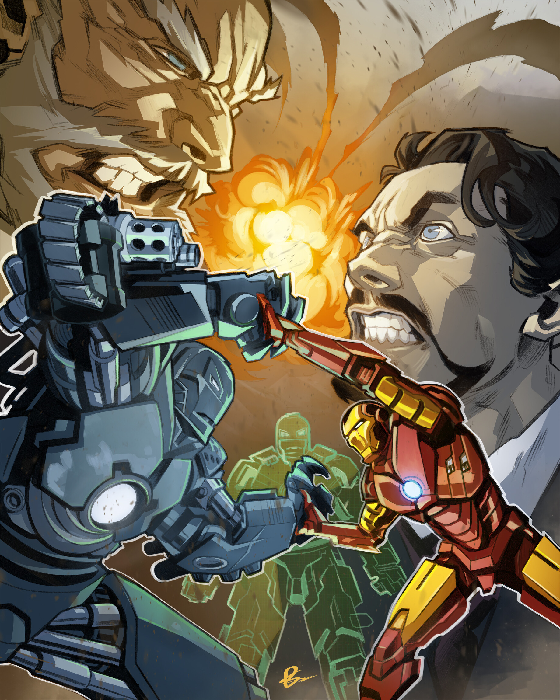 ArtStation - Iron Man (2008) - Tribute Poster