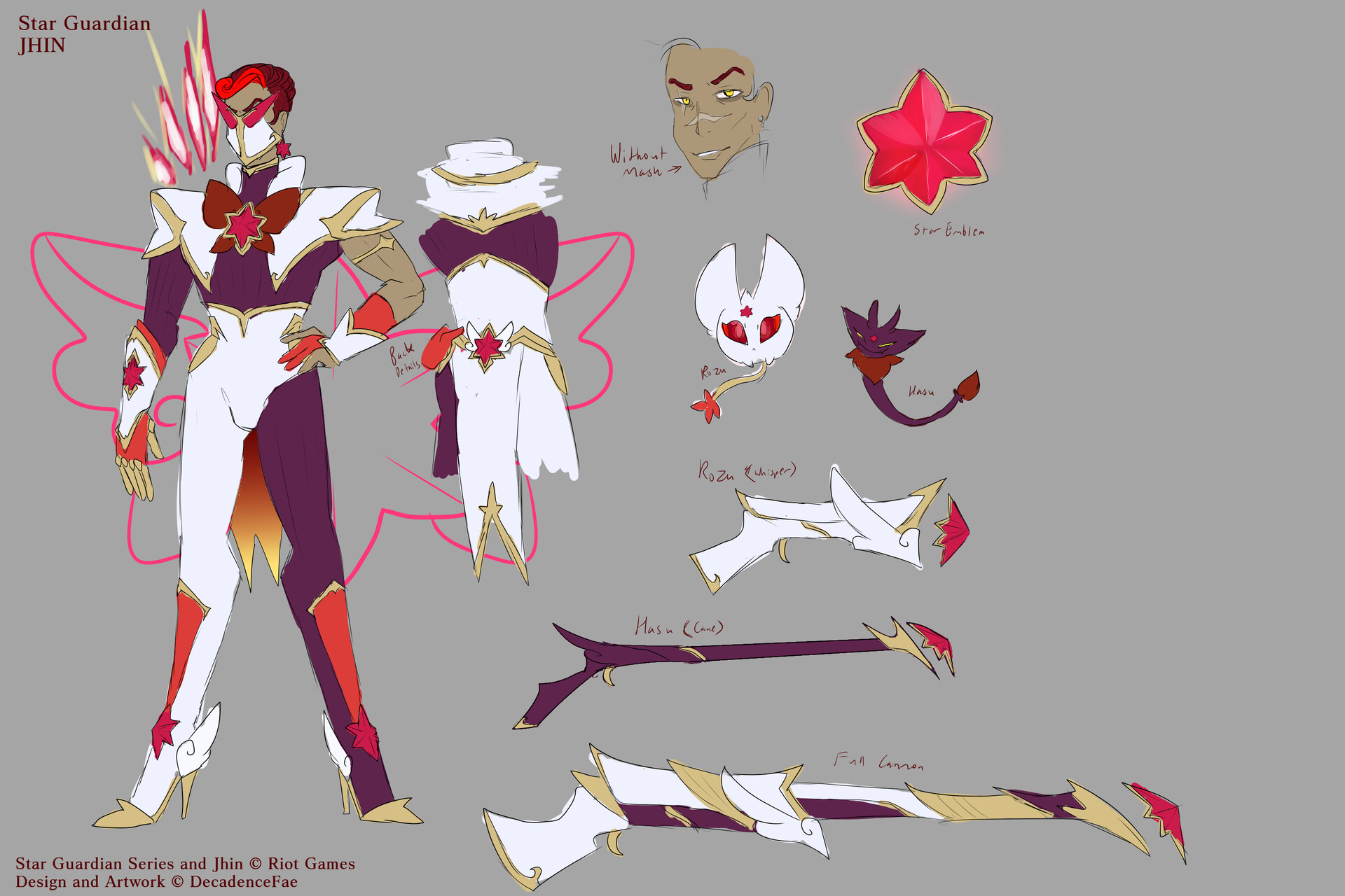 Hannah "Matrix Blue" - Very Old Star Guardian Jhin Concepts