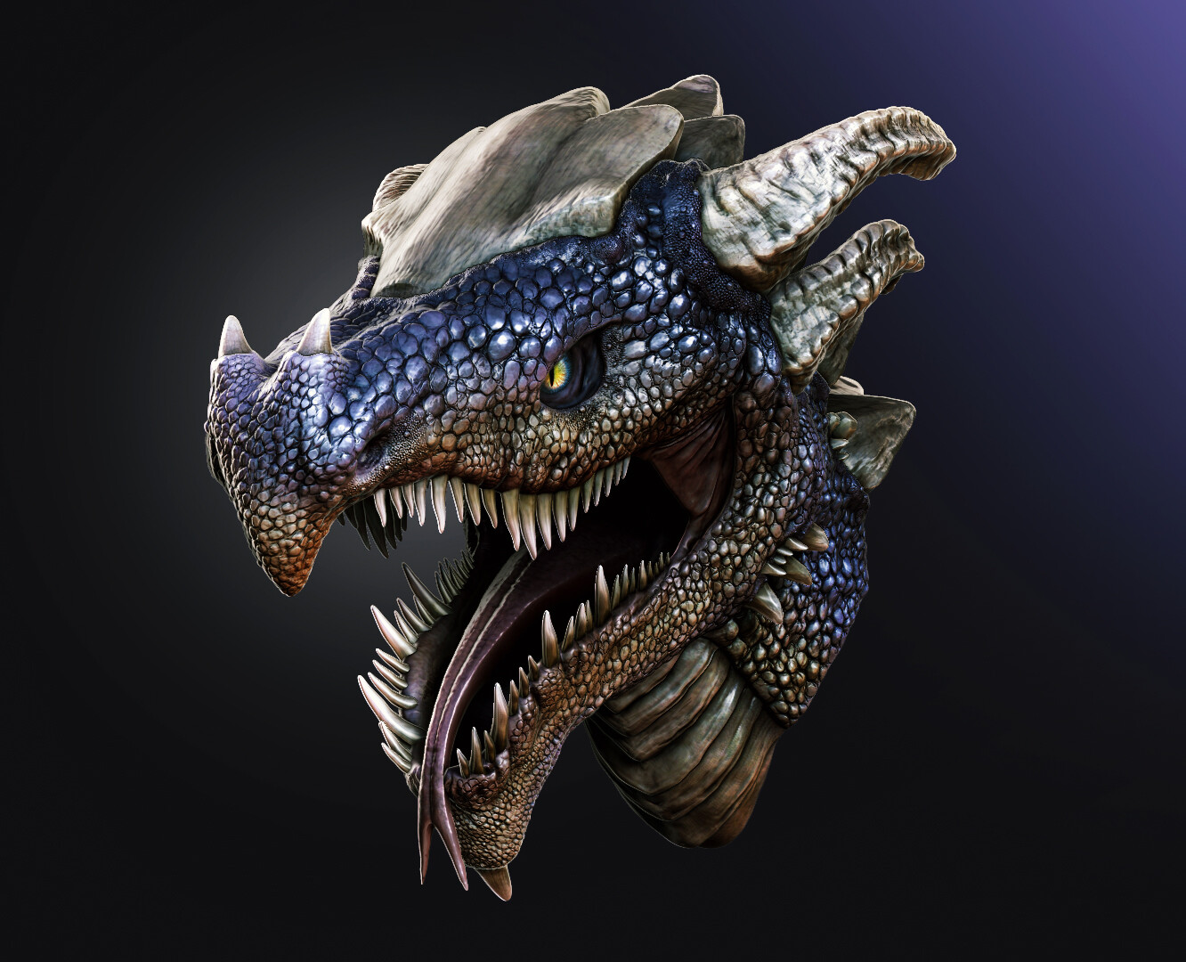 ArtStation - Dragon Head Sculpt