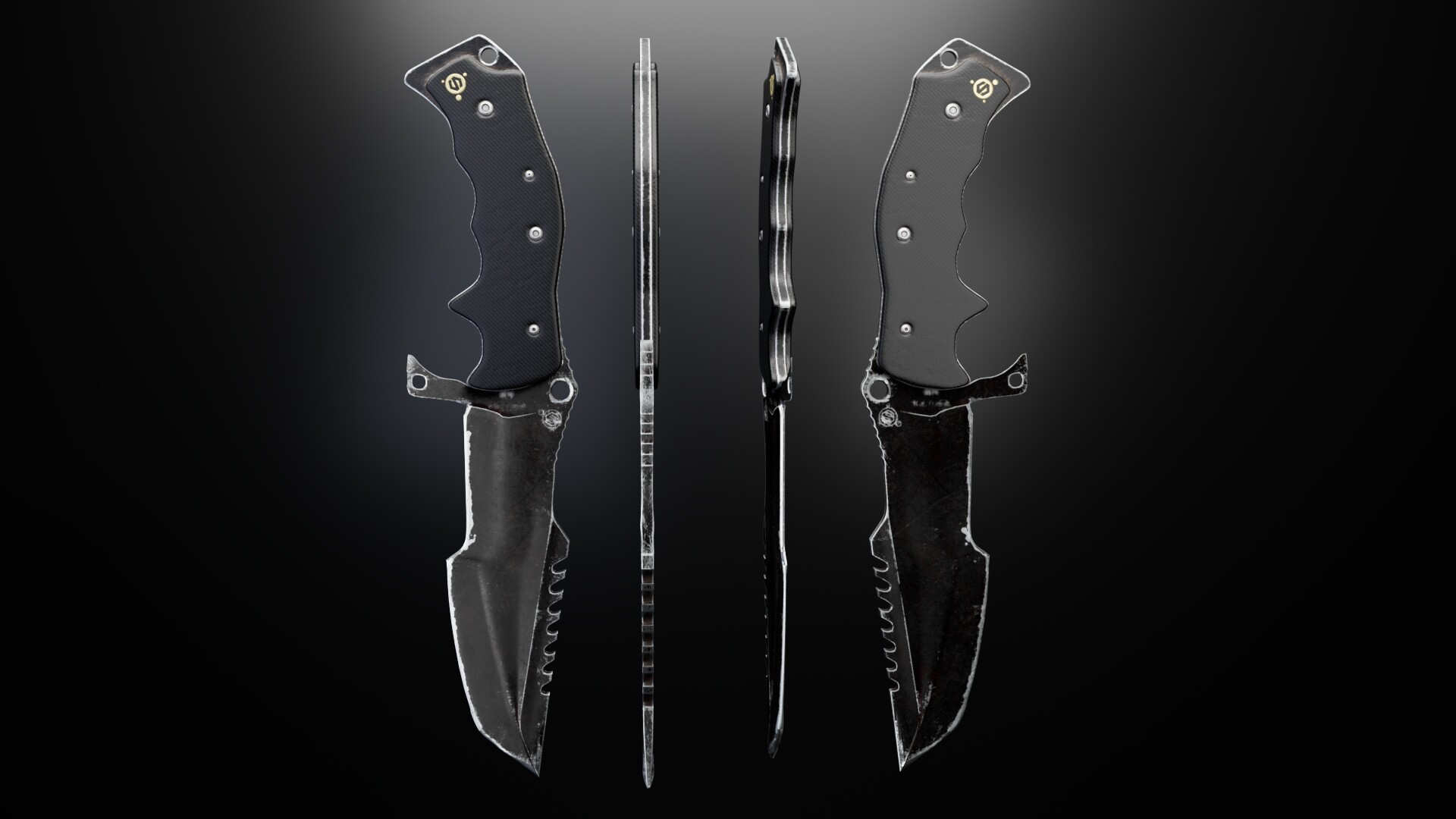 ArtStation - Realistic Huntsman Knife Render