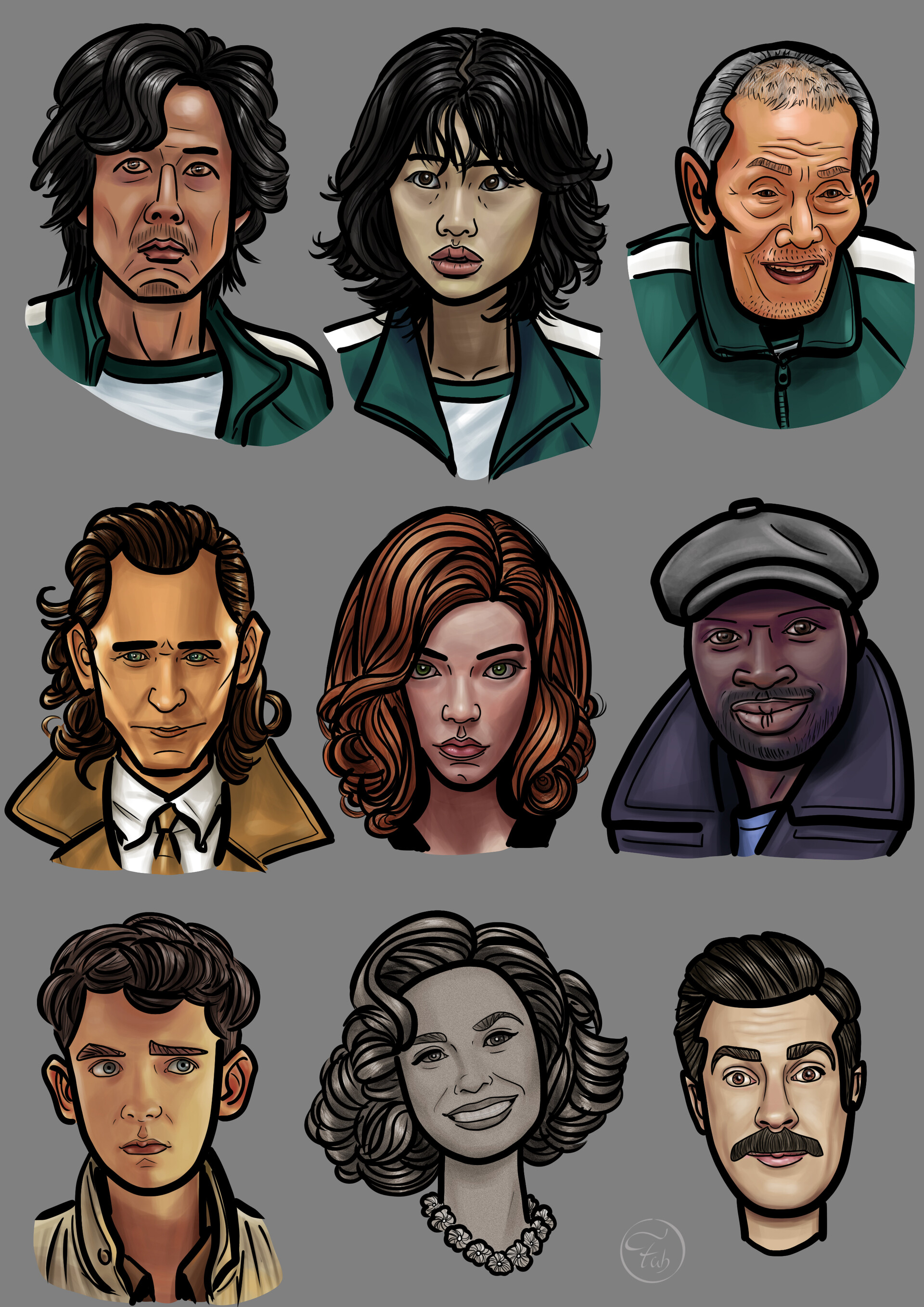 ArtStation - series faces gallery