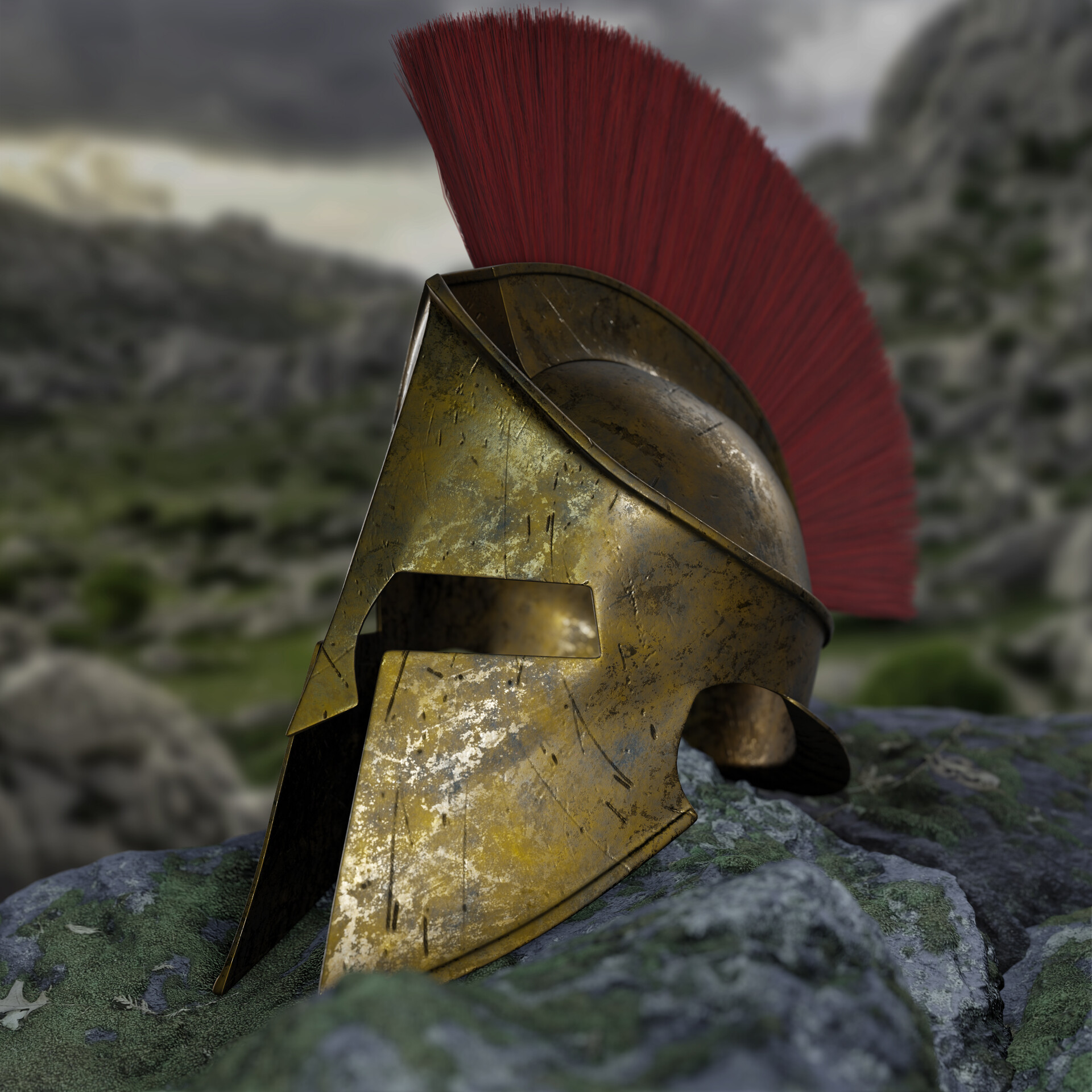 ArtStation - Spartan Helmet