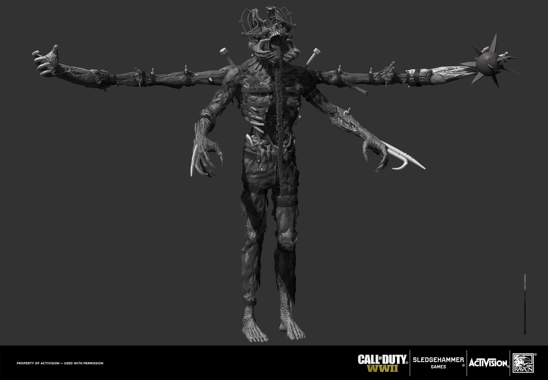 Kwangbae Byun (KB) - Call of duty : WWII Assassin elite boss zombie.