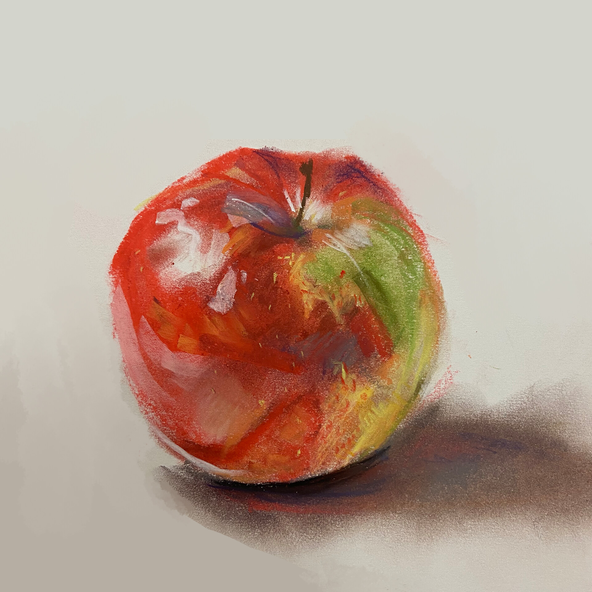 ArtStation - Still life apple drawing