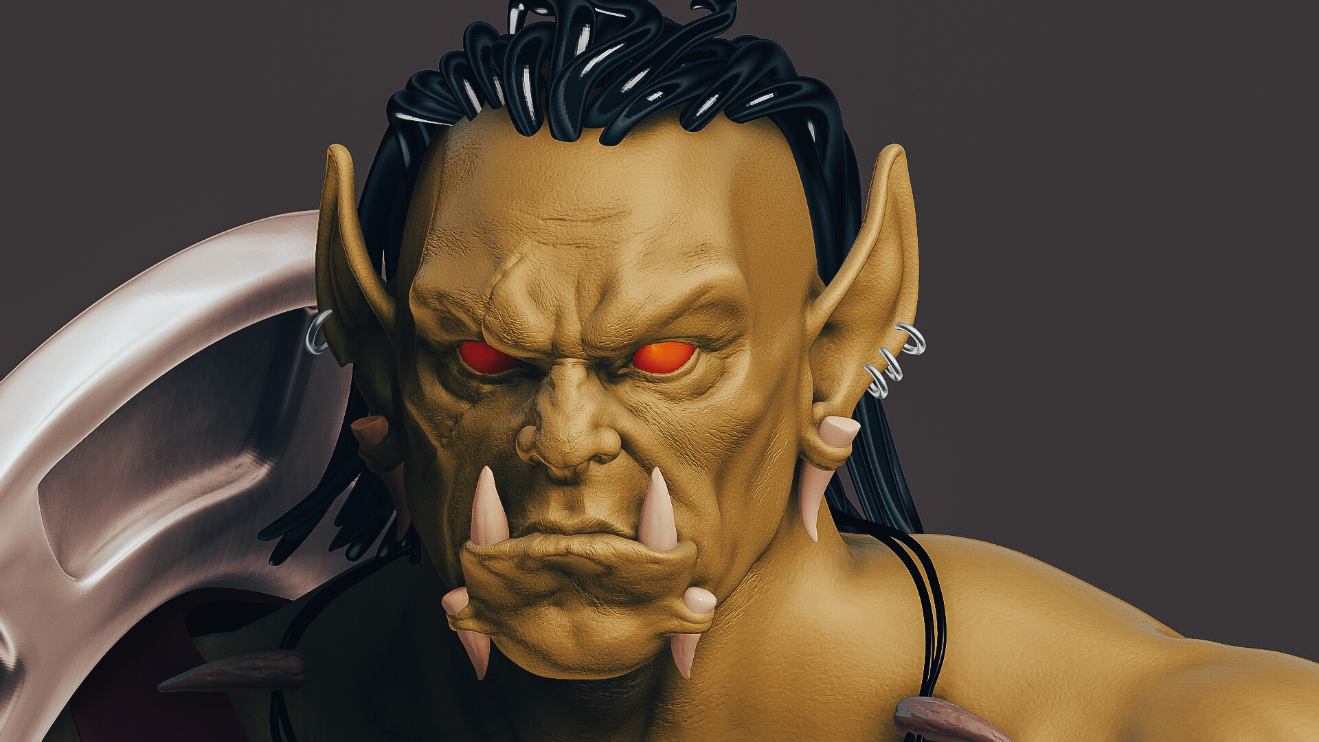 ArtStation - Orc Rider & Orcish Buffalo