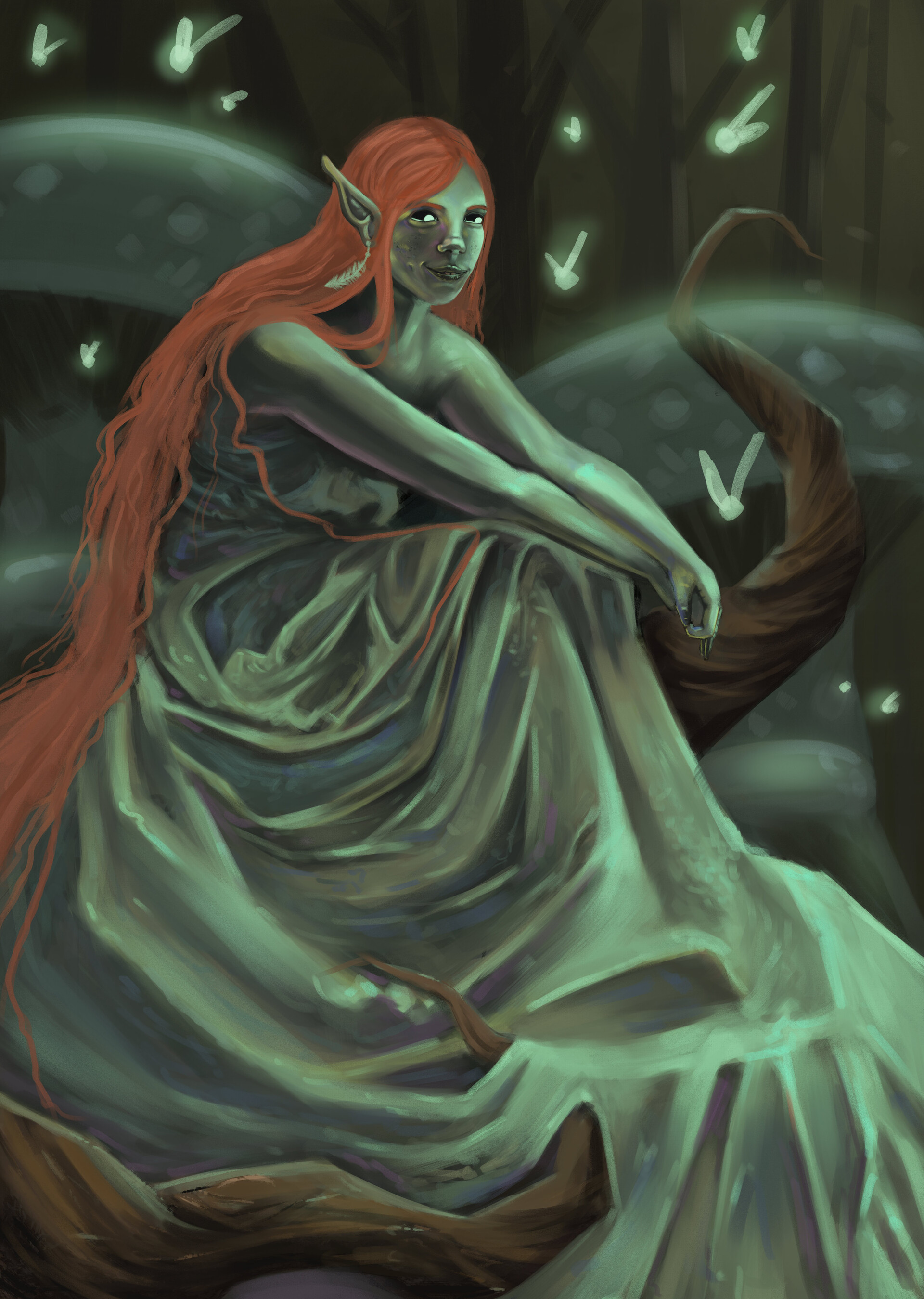 ArtStation - Flora the queen of the forest