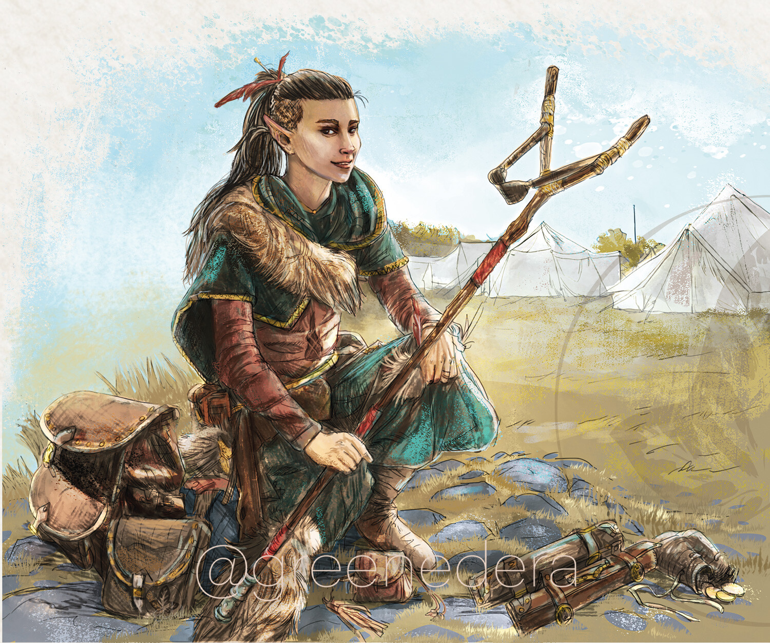 Elena "Greenedera" Zambelli - Dragonlance Nexus sketches