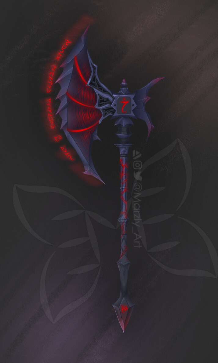 ArtStation - Commission - Demonic Great Axe