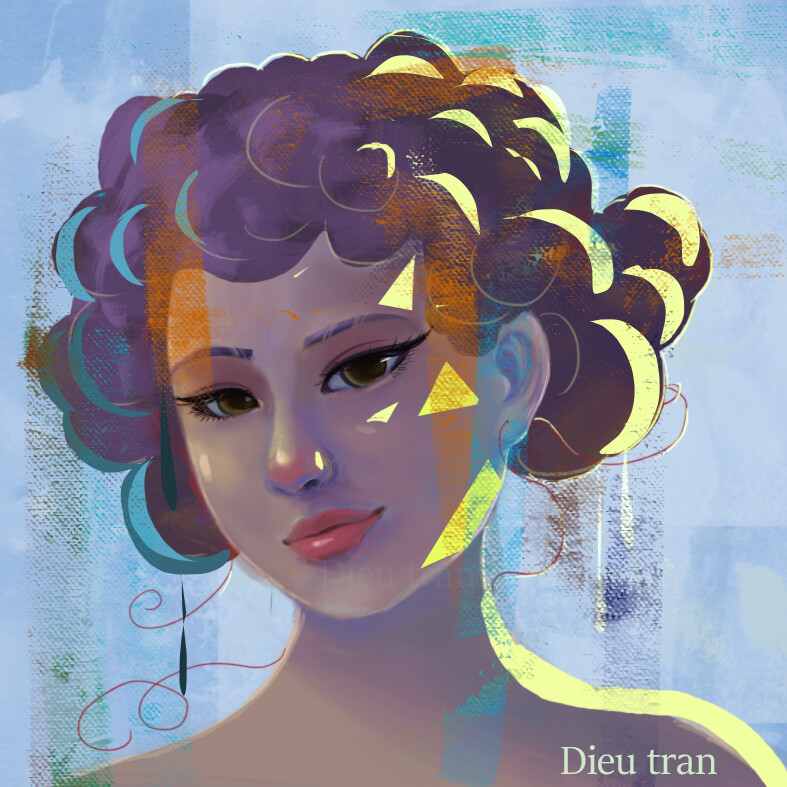 Dieu tran - digital painting _ girl