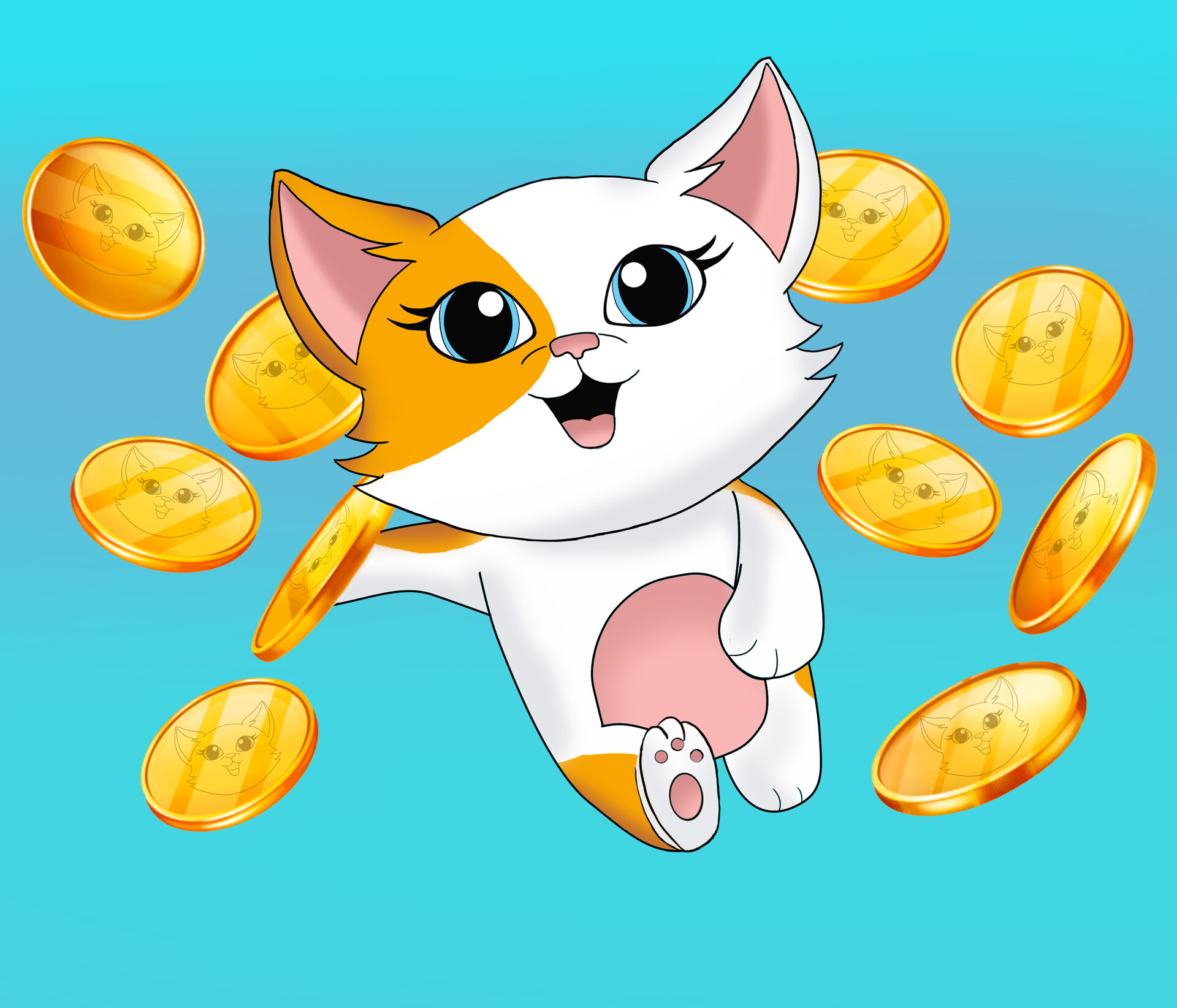 ArtStation - NFT style Cat