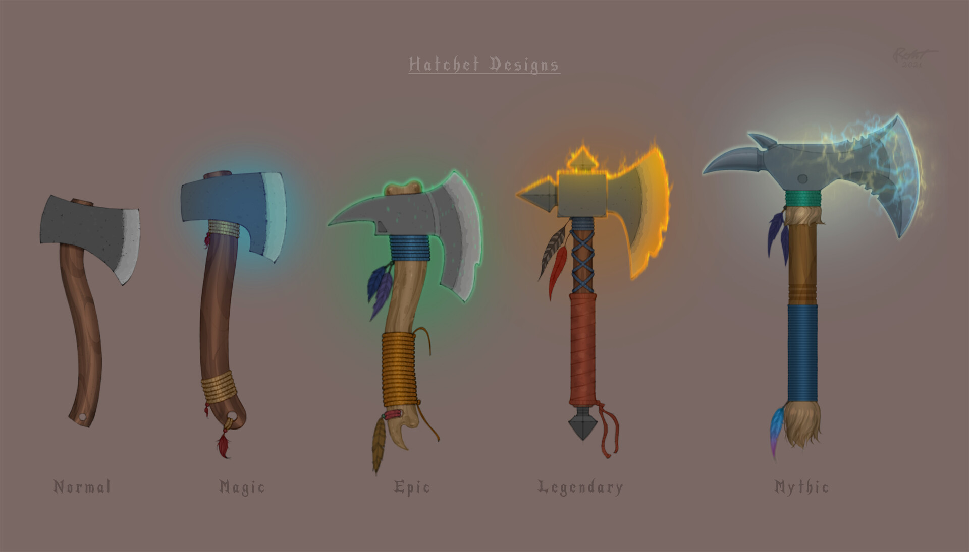 ArtStation - Weapon design - Tomahawks