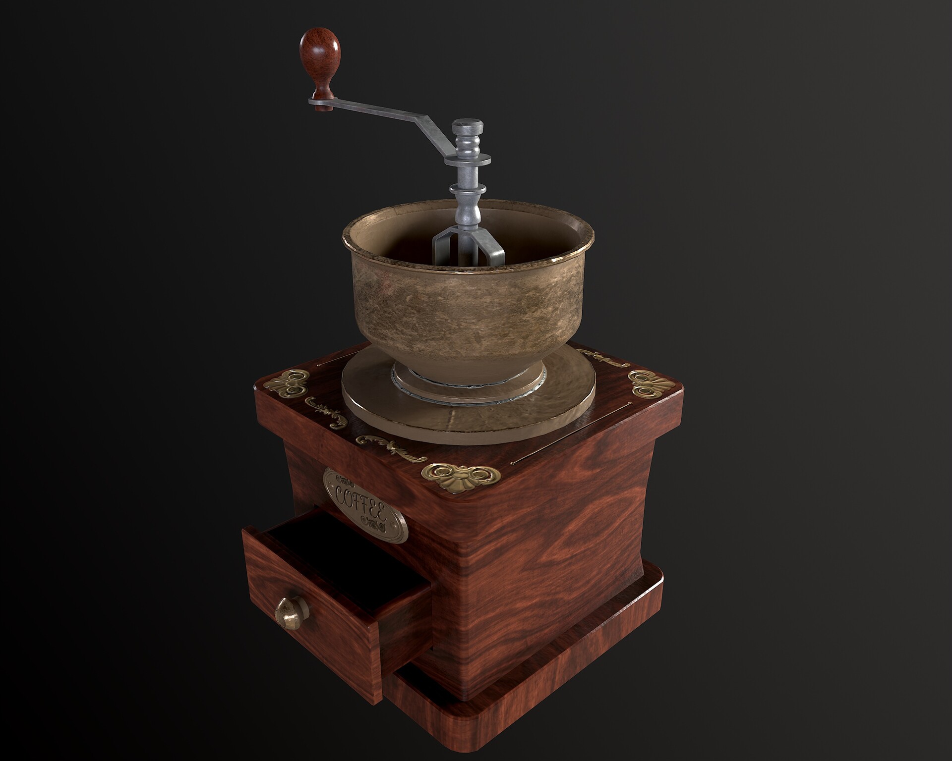 ArtStation - Old Coffee Machine
