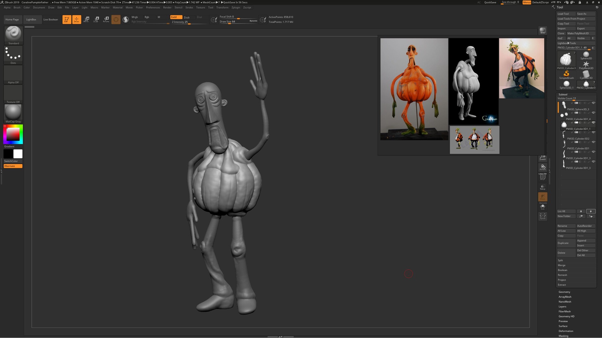 Coraline Other Father Pumpkin