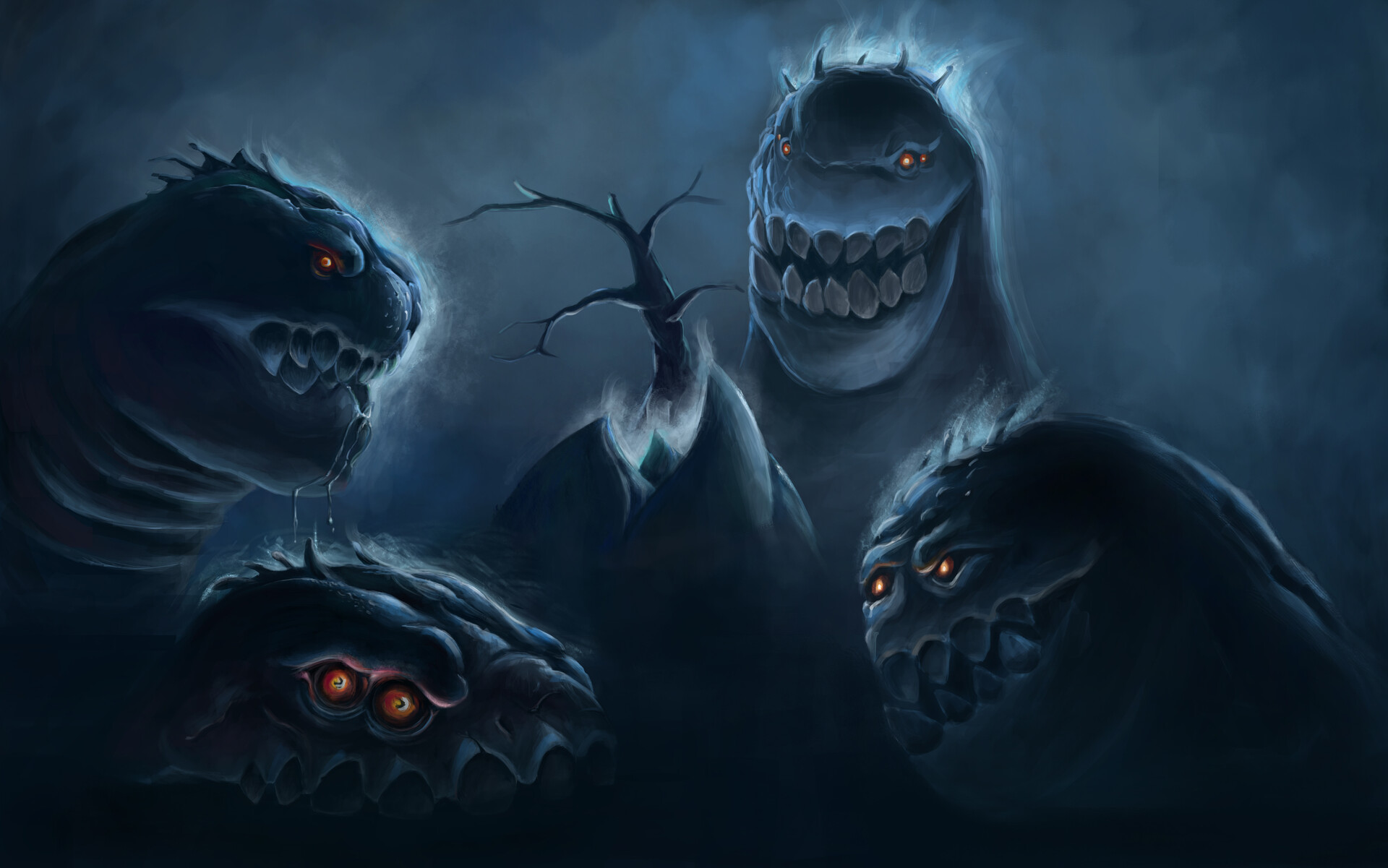 ArtStation - Worms and Dragons