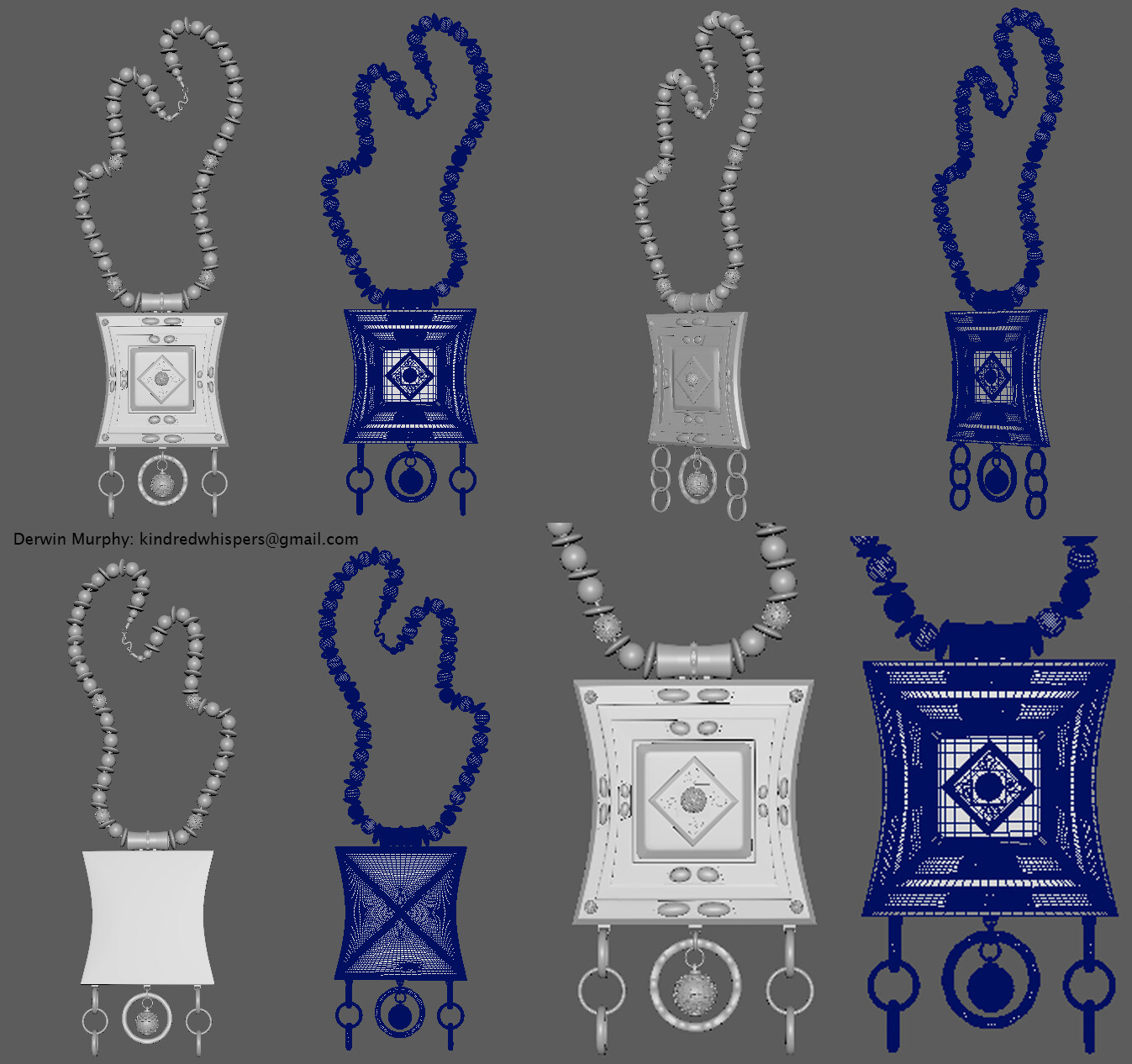 ArtStation - Original Amulet: 3D Modeling Study